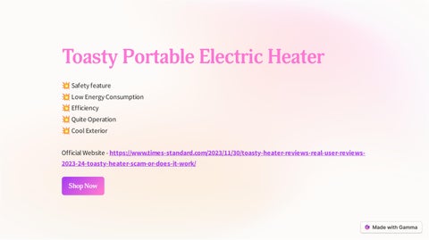Toasty Heater Reviews And Complaints by ToastyHeaterIR - Issuu