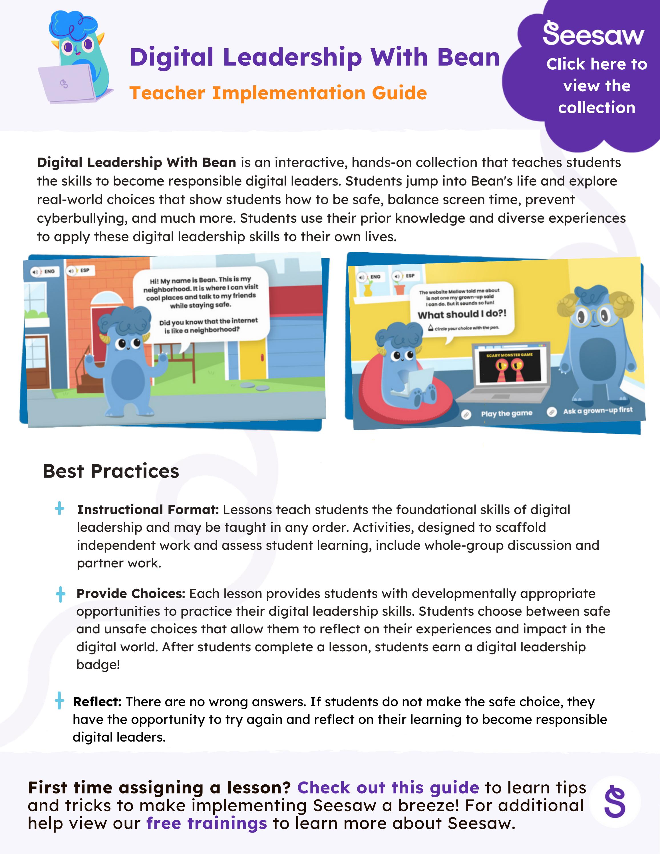 Digital Leadership with Bean Implementation Guide by seesawlearning - Issuu