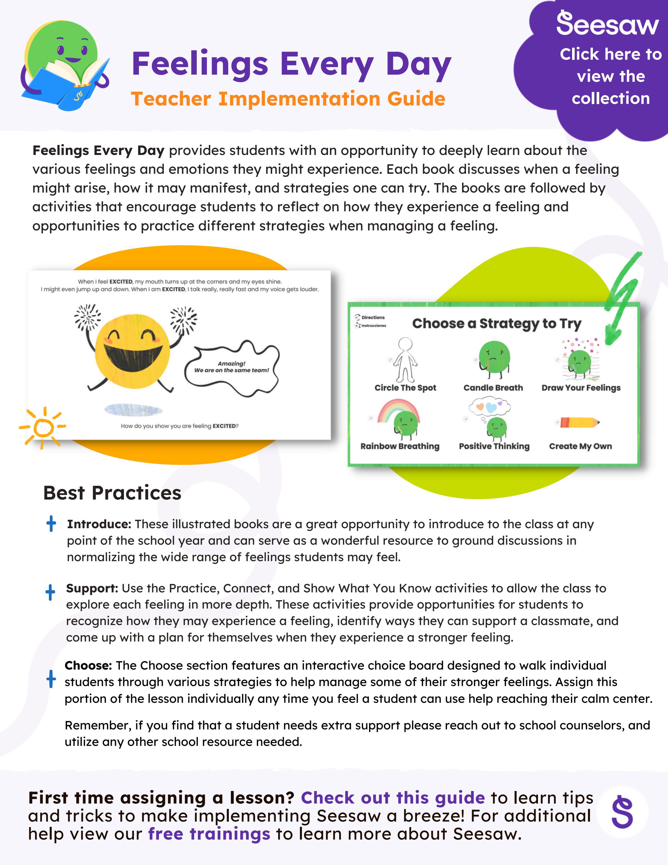 Feelings Every Day Implementation Guide by seesawlearning - Issuu