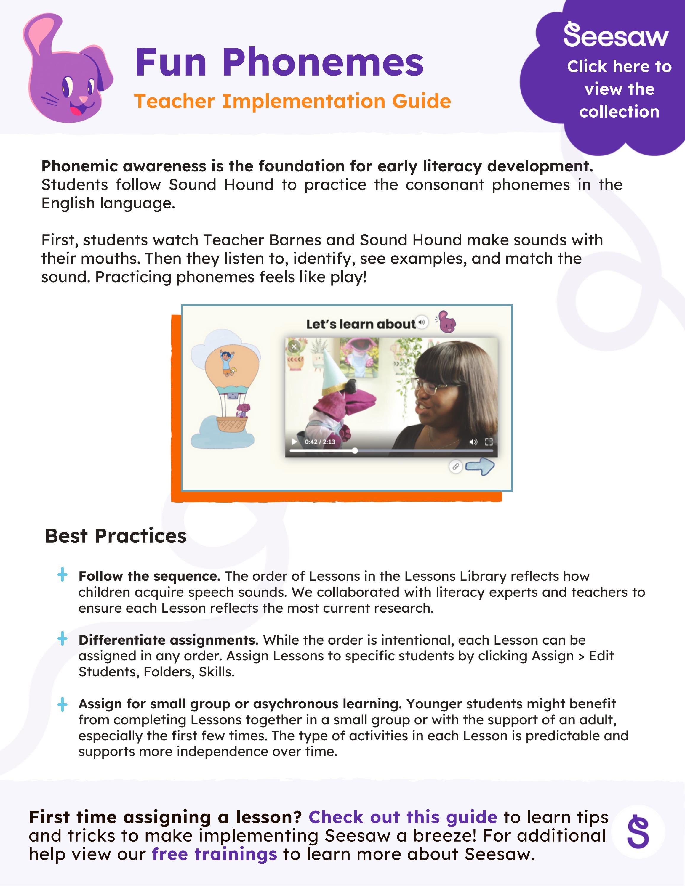 Fun Phonemes Implementation Guide by seesawlearning - Issuu