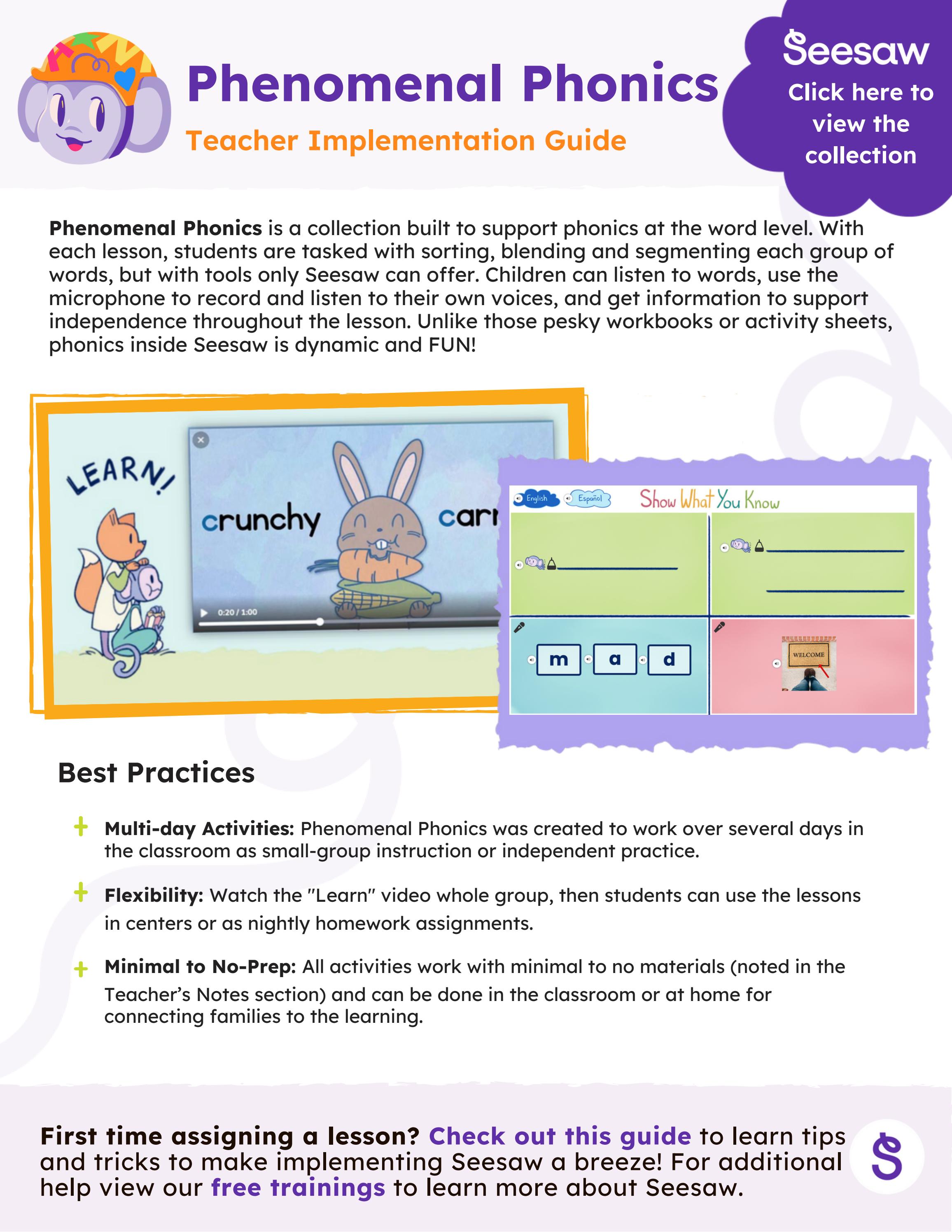 Phenomenal Phonics Implementation Guide by seesawlearning - Issuu