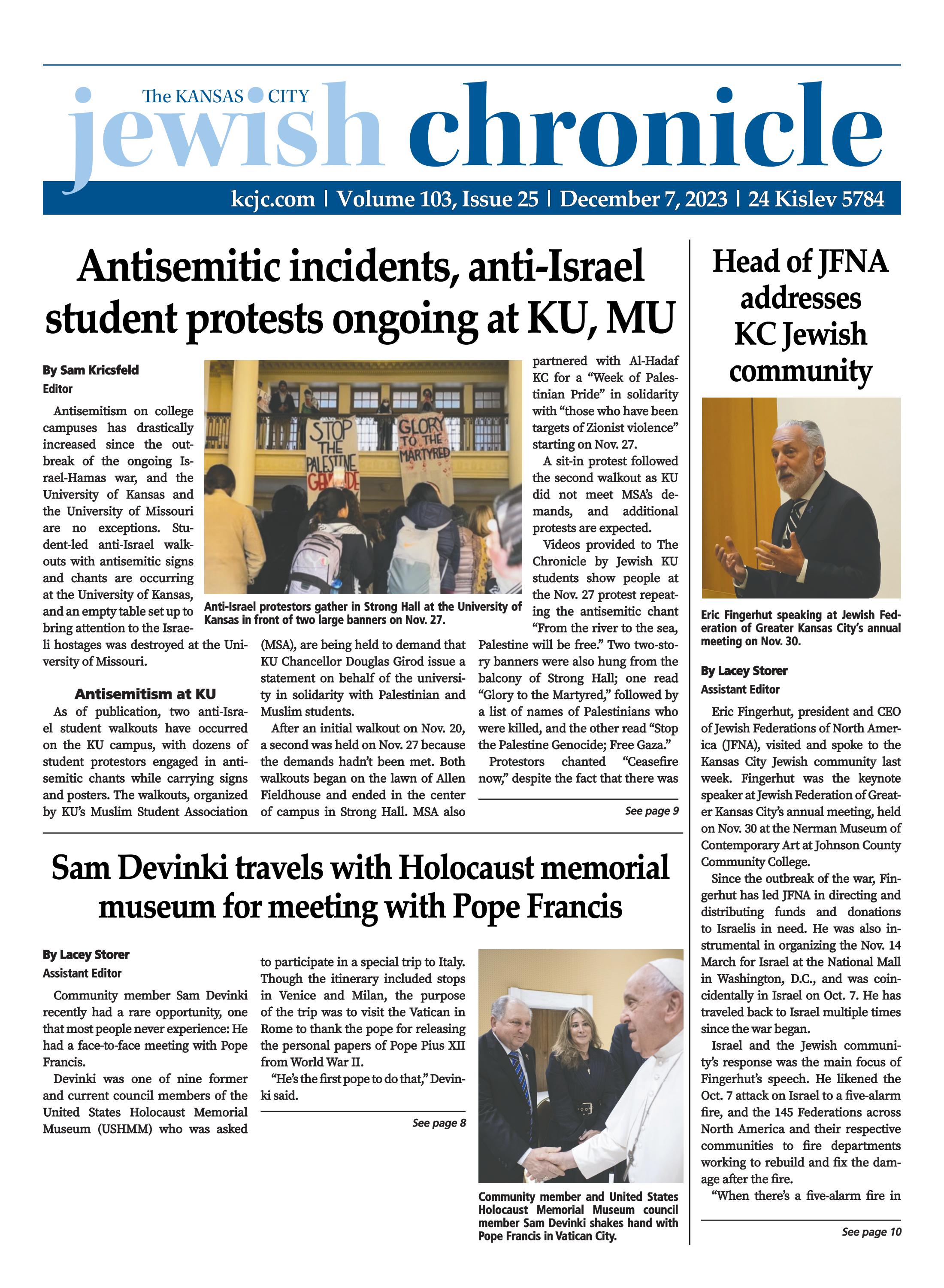 Kansas City Jewish Chronicle 12.07.23 by jewish-kc - Issuu