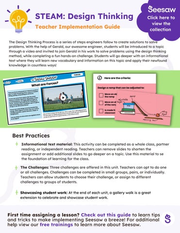 STEAM: Design Thinking Implementation Guide by seesawlearning - Issuu