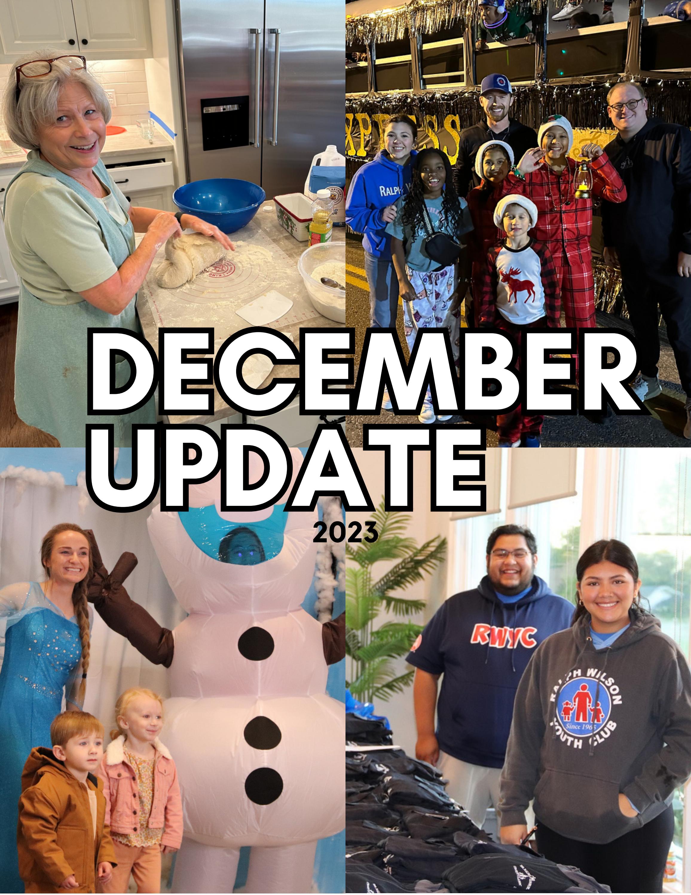 December 2023 Update by Ralph Wilson Youth Club - Issuu