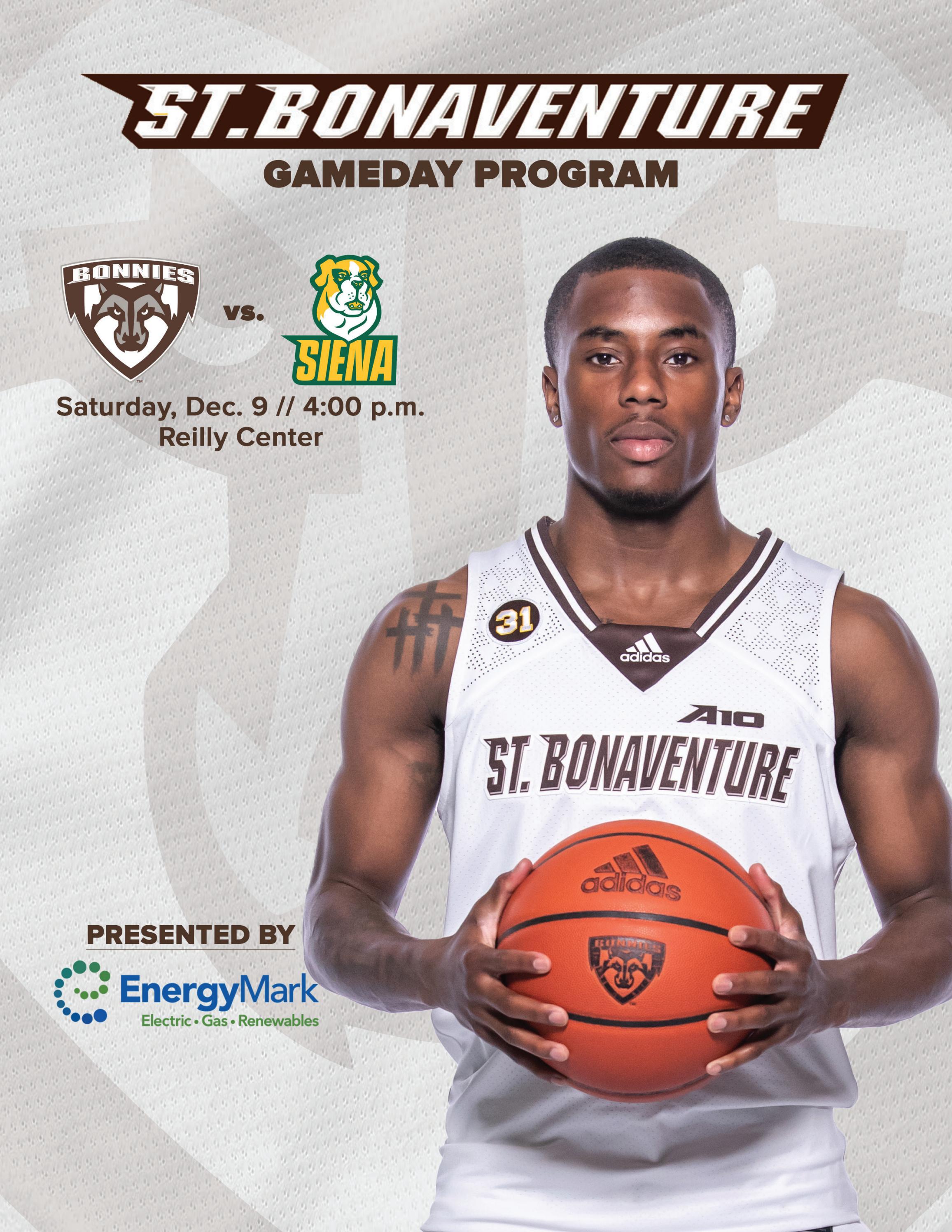 St. Bonaventure Basketball: Bonnies VS Siena Saints, Dec. 9th by ...