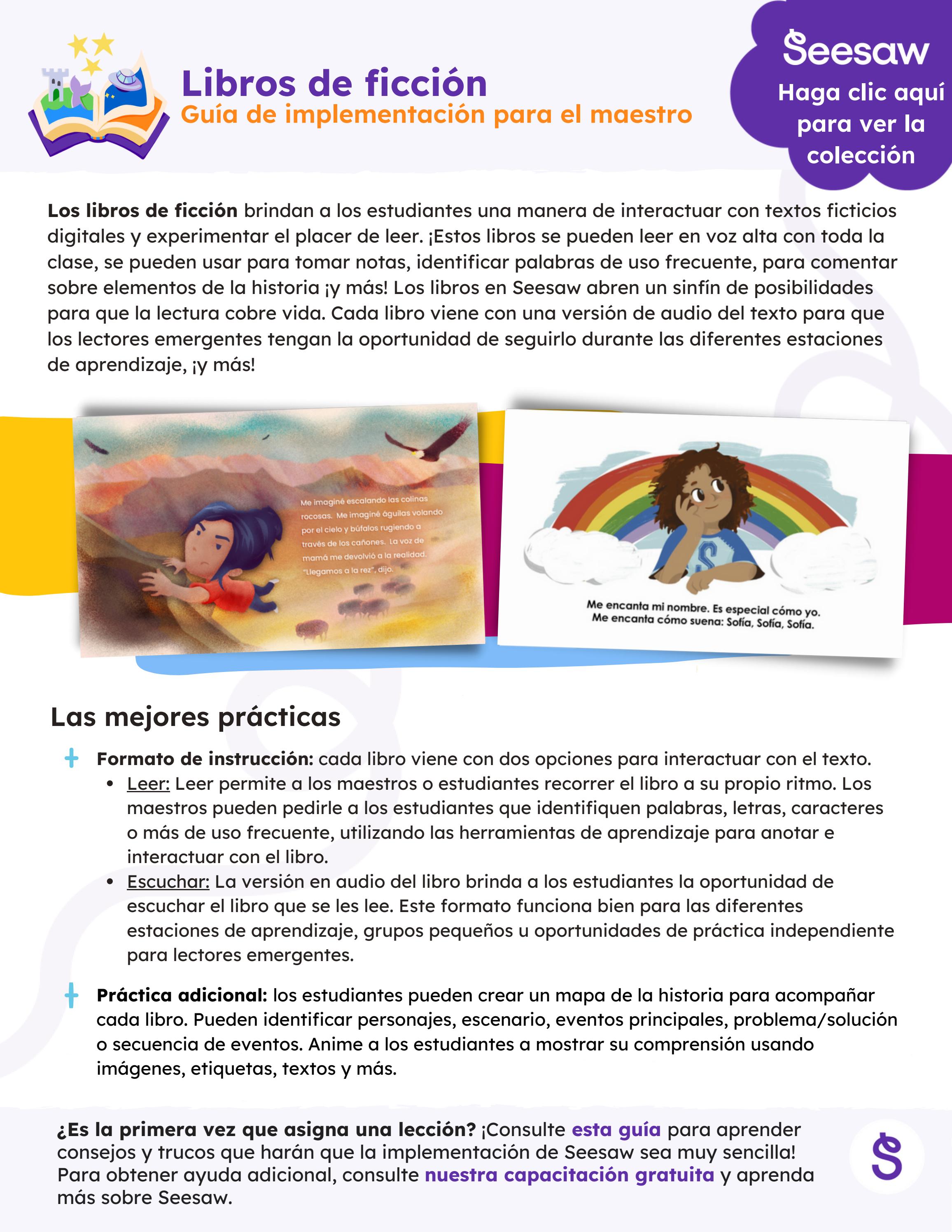 Libros de ficción Implementation Guide by seesawlearning - Issuu