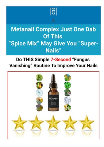 Metanail Serum Pro Reviews: Nourish Your Nails with Metanail Complex by ...