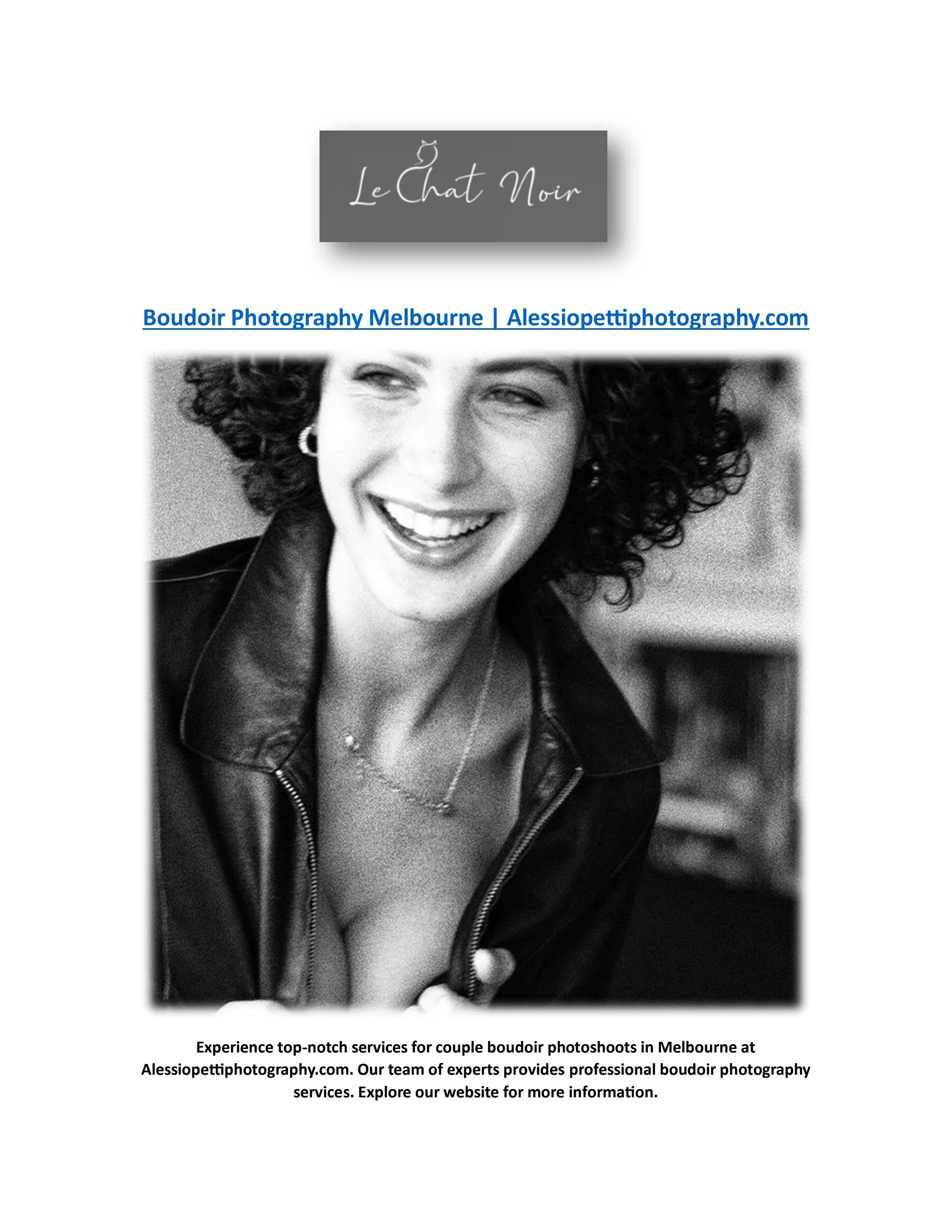 Boudoir Photography Melbourne By