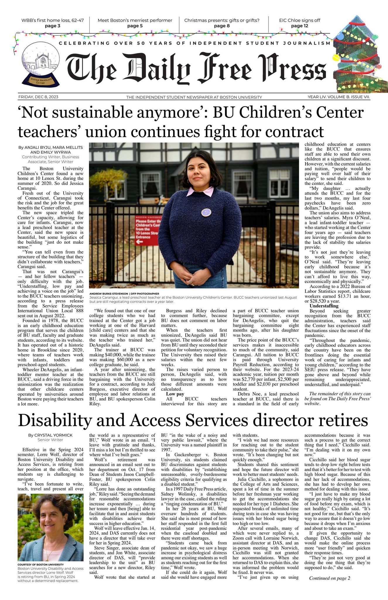 Winter Edition 12/08/23 by The Daily Free Press - Issuu