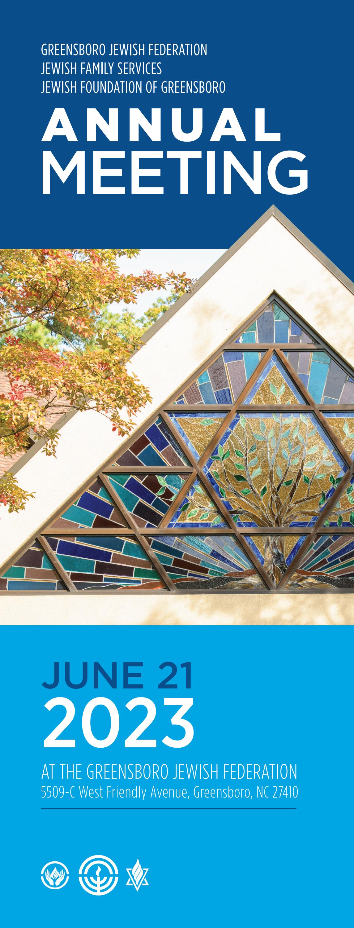 Greensboro Jewish Federation 2023 Annual Meeting Brochure by Greensboro ...