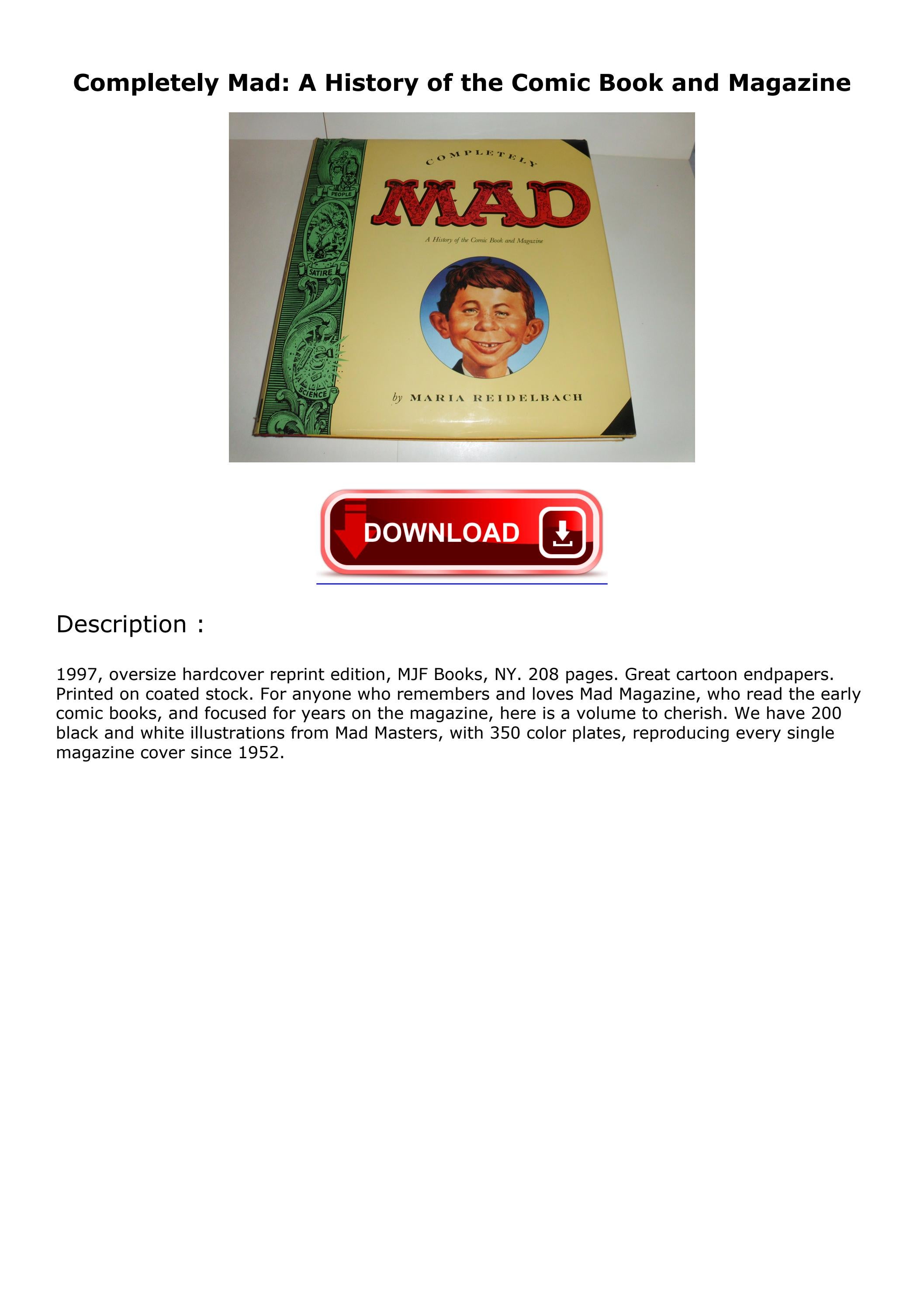 ⭐Download Book⭐ [PDF] Completely Mad: A History of the Comic Book and ...