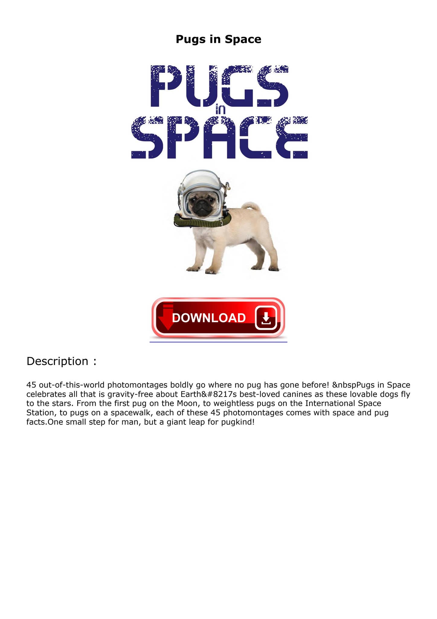 ⭐Download Book⭐ [PDF] Pugs in Space bestseller by hectormcdanielase - Issuu