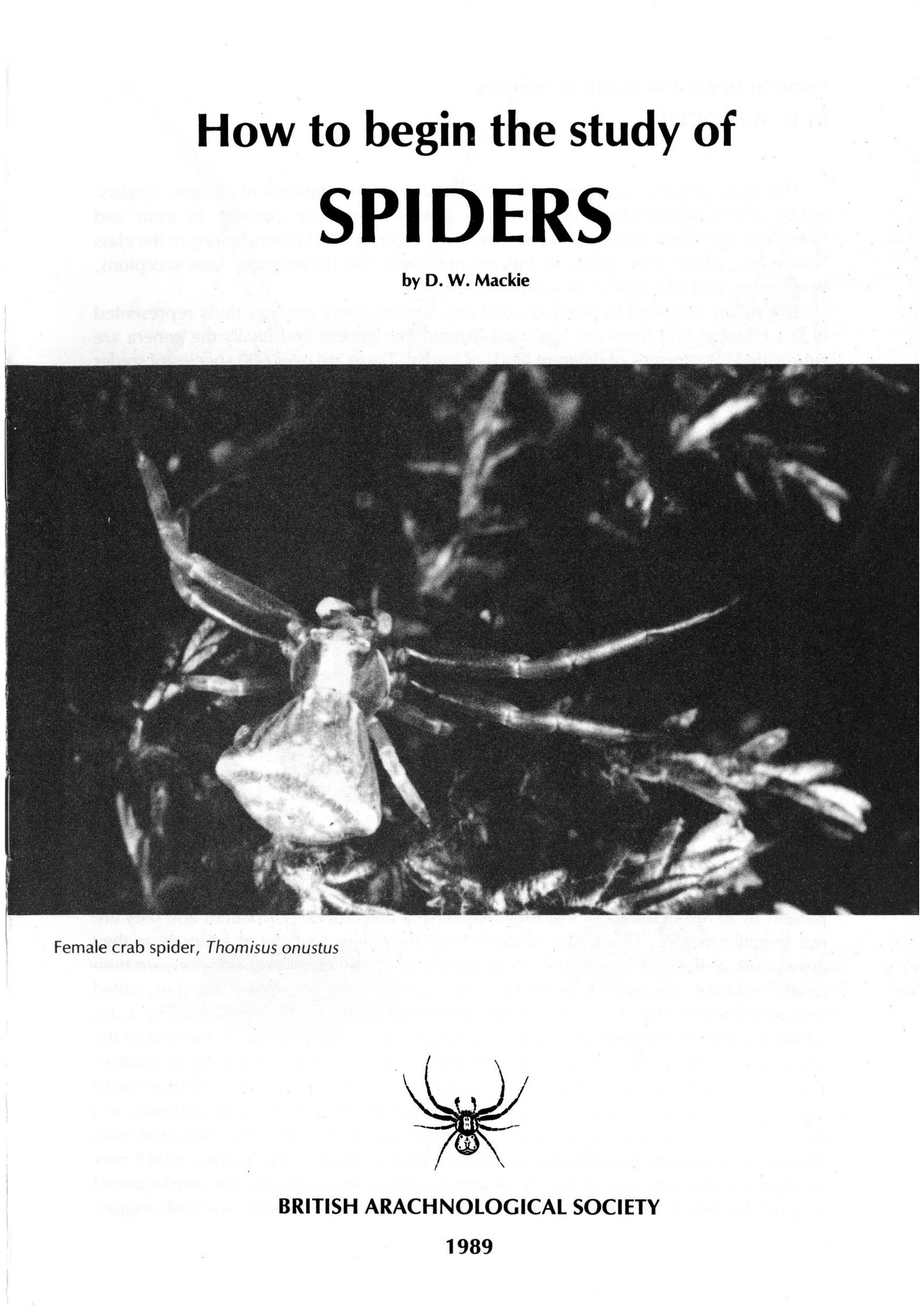 how 2 study spiders by moonstomper - Issuu