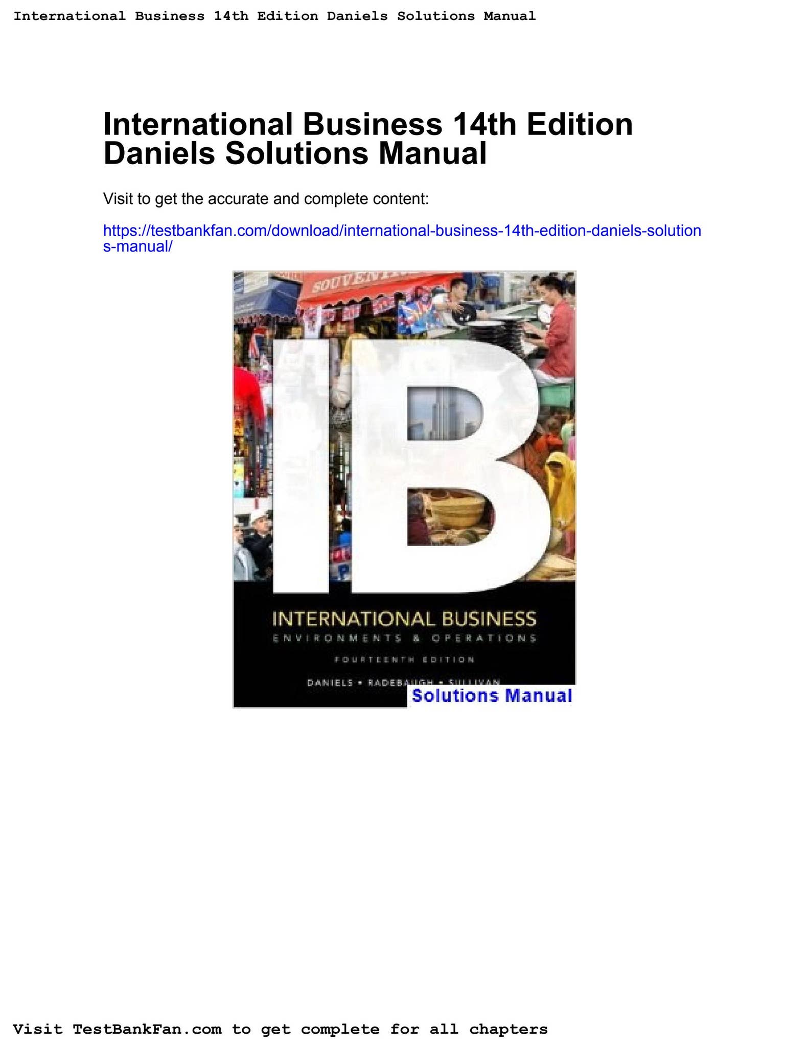 Full_download_international business 14th edition daniels solutions ...