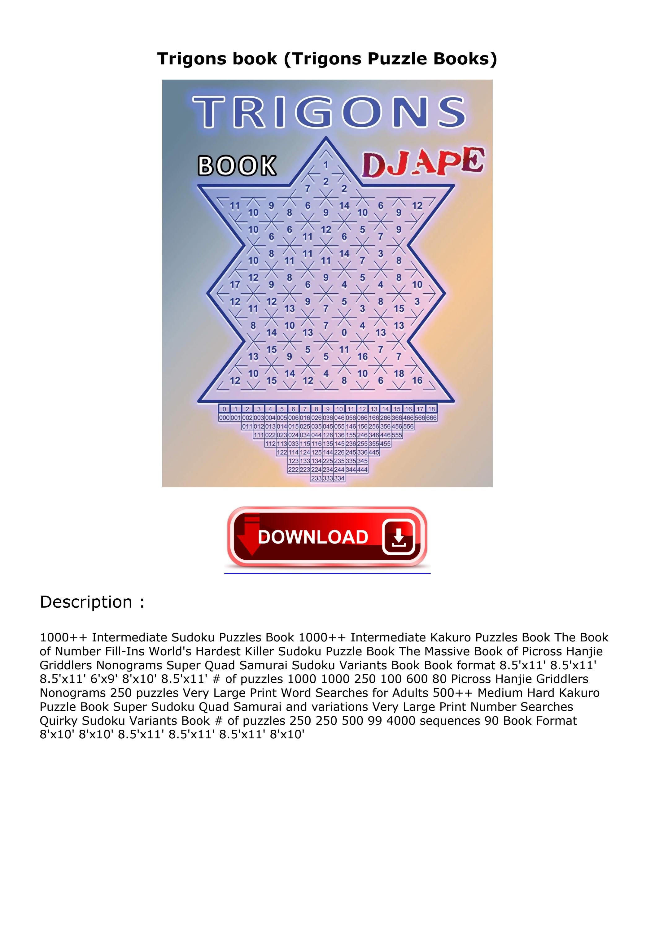 ⚡PDF Download⚡ Trigons book (Trigons Puzzle Books) read by ...