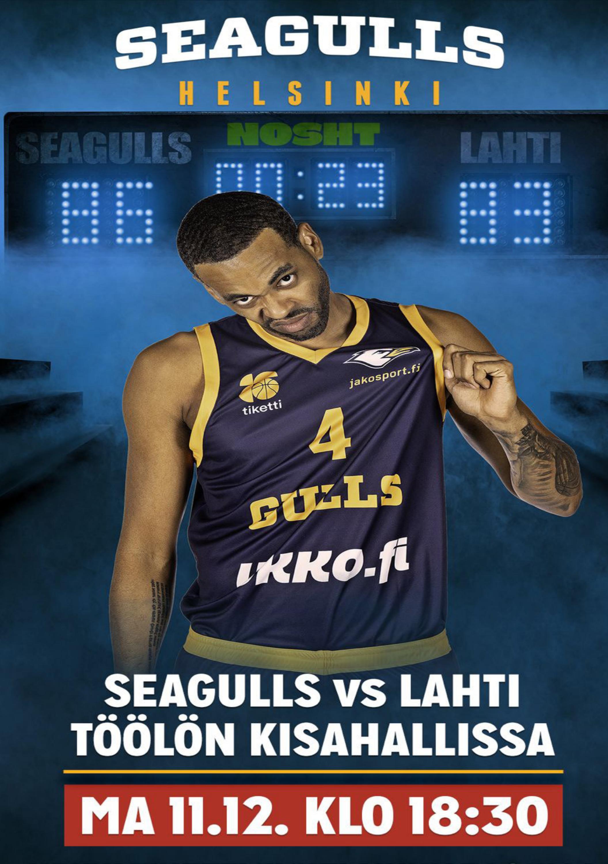 11.12. Otteluohjelma Seagulls vs Lahti Basketball by Helsinki Seagulls ...