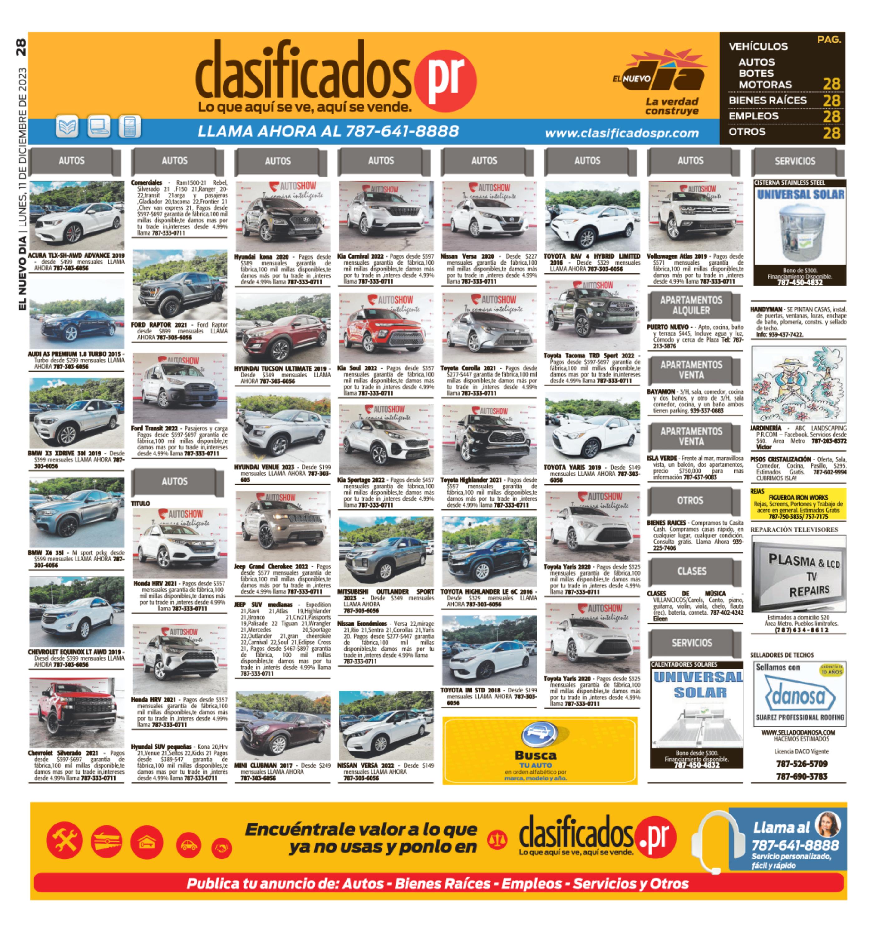Clasificados PR 12 11 2023 by ClasificadosPR.com - Issuu