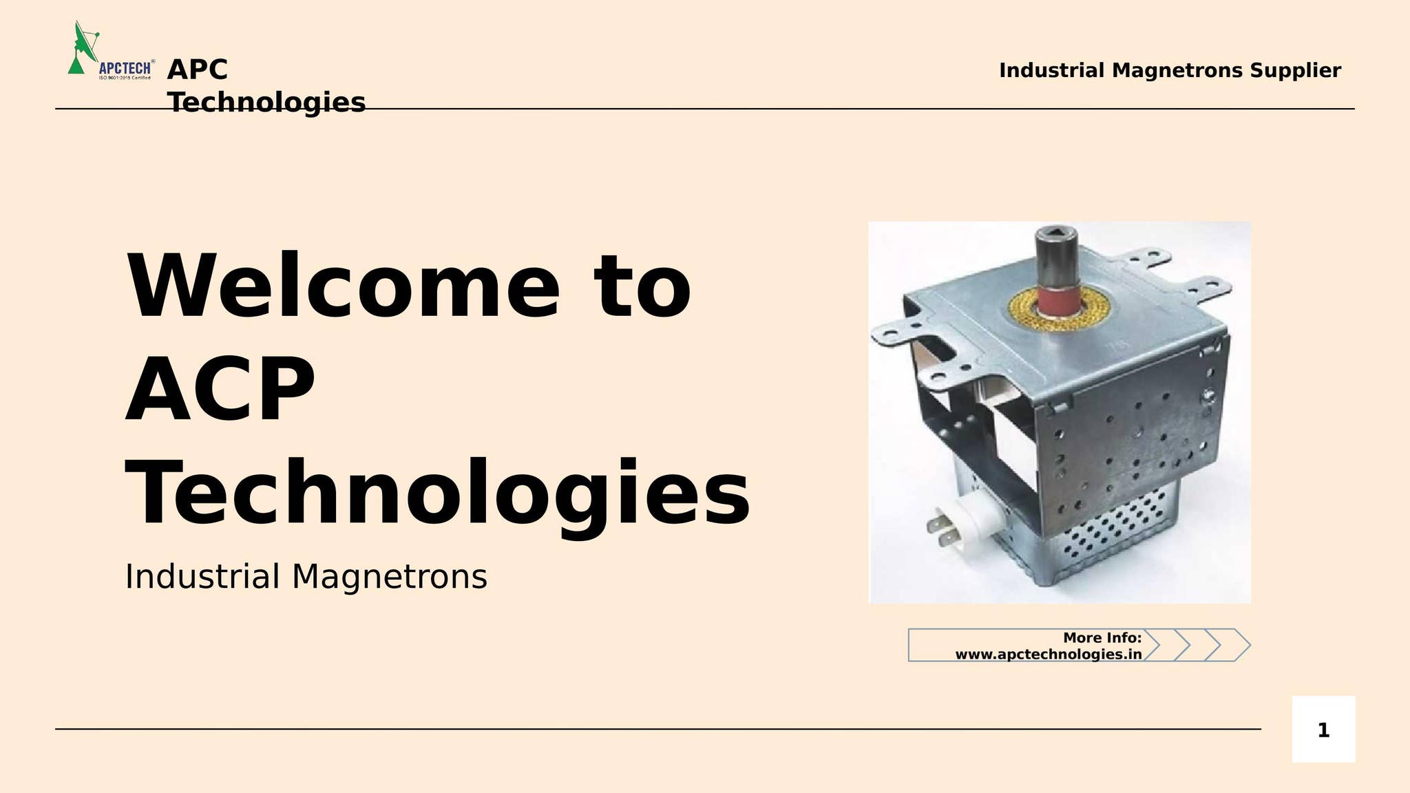 Best Industrial Magnetrons – APC Technologies by APC Teachnologies - Issuu