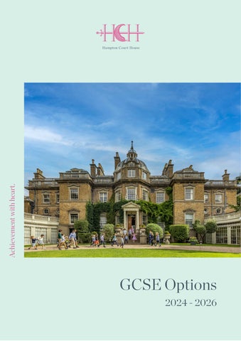 HCH GCSE Options Brochure, 2024 - 2026 by Dukes_Education - Issuu