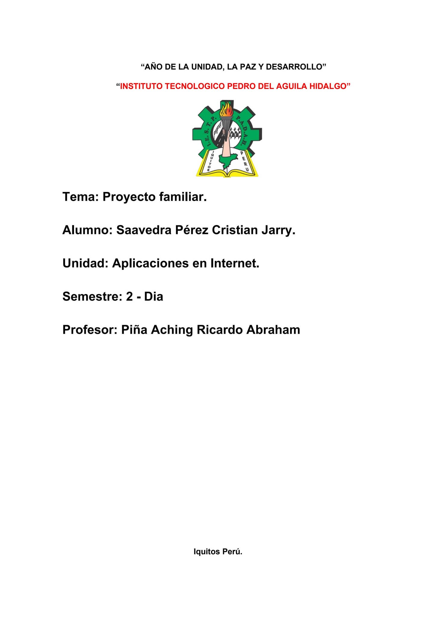 Proyecto familia. by Cristian Saavedra - Issuu