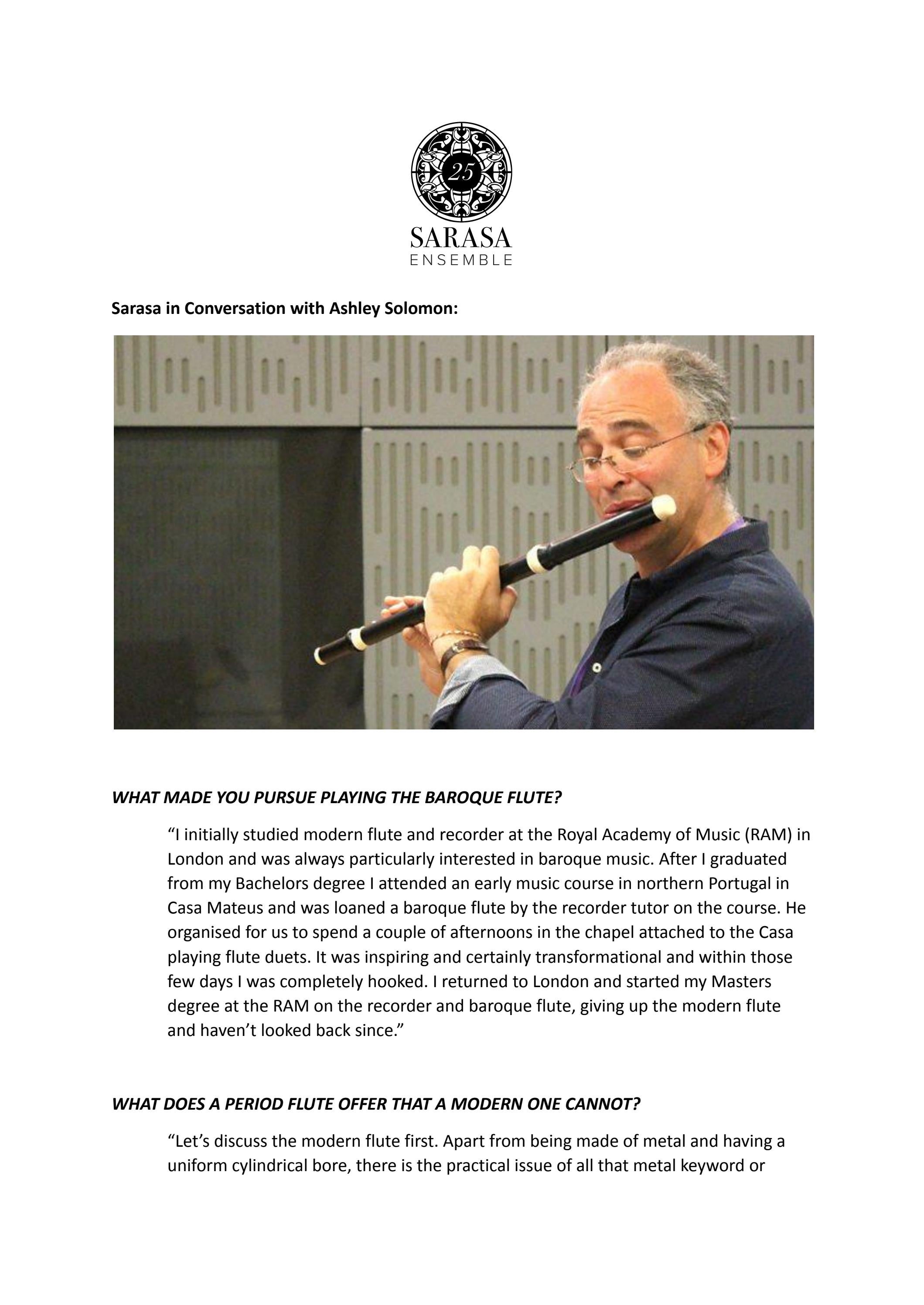 Ashley Solomon Interview and Bio by Andrew Moreschi - Issuu