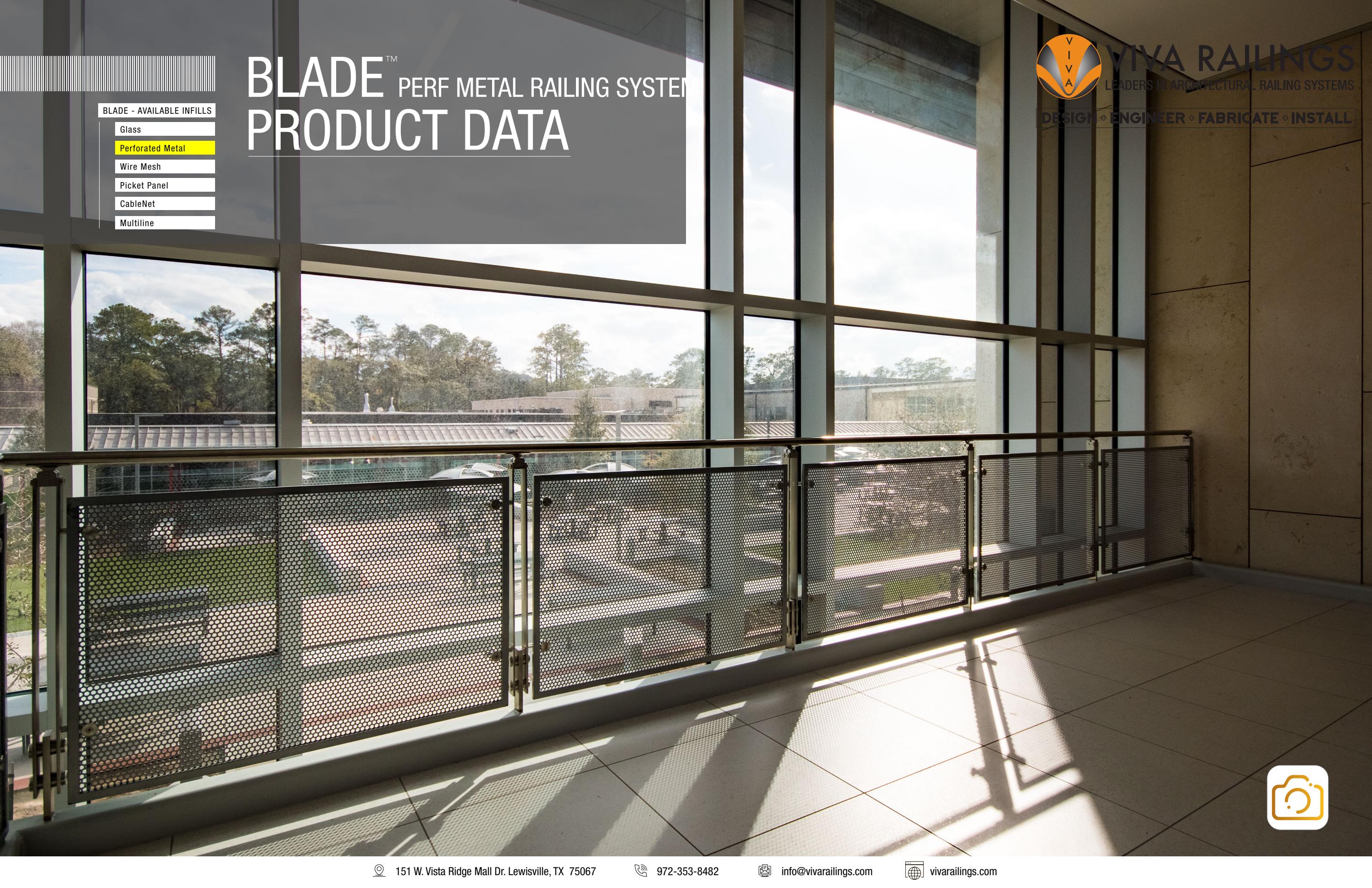 BLADE Perforated Metal Panel Product Data by viva.railings - Issuu