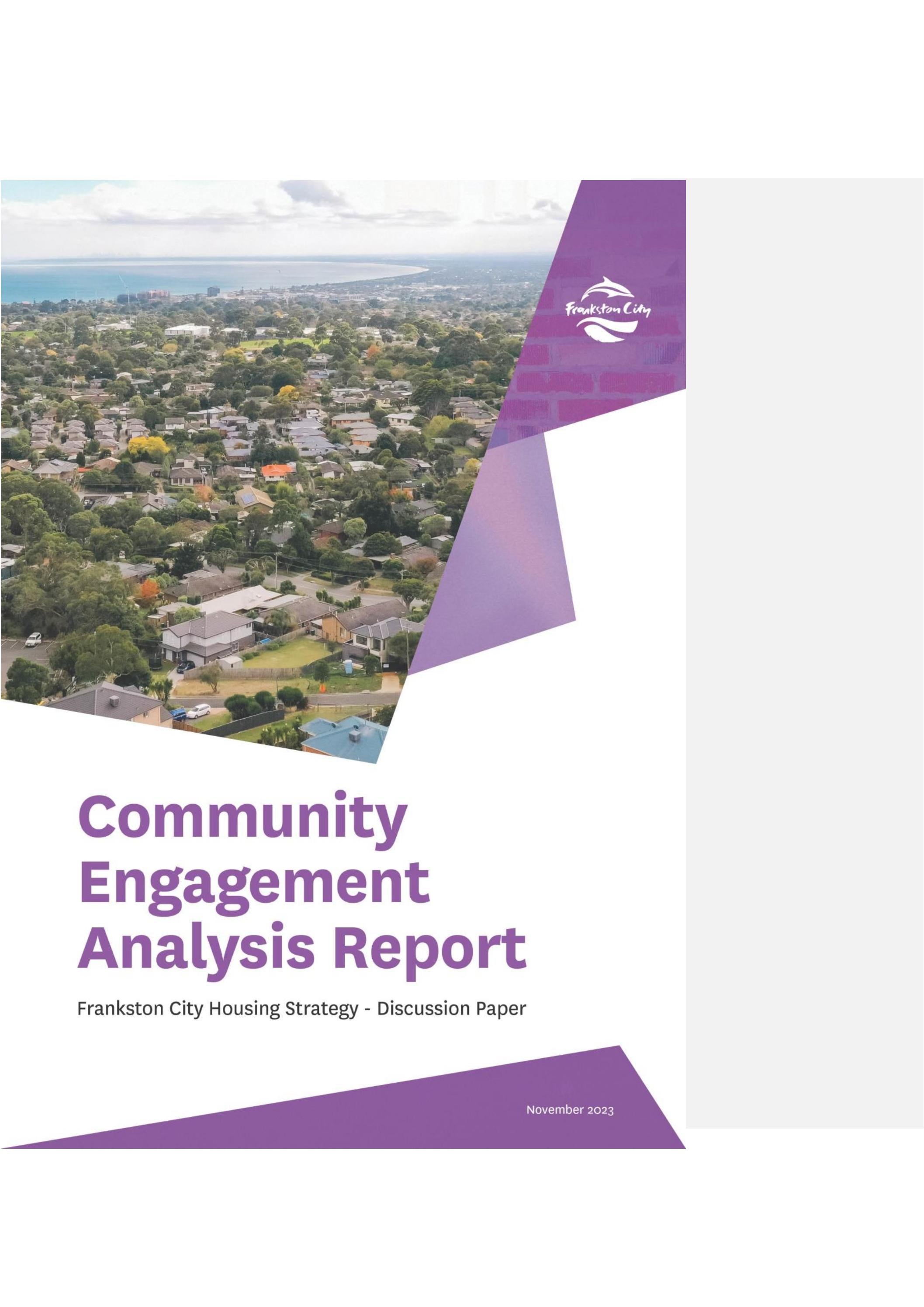 Community Engagement Analysis Report | Frankston City Housing Strategy ...