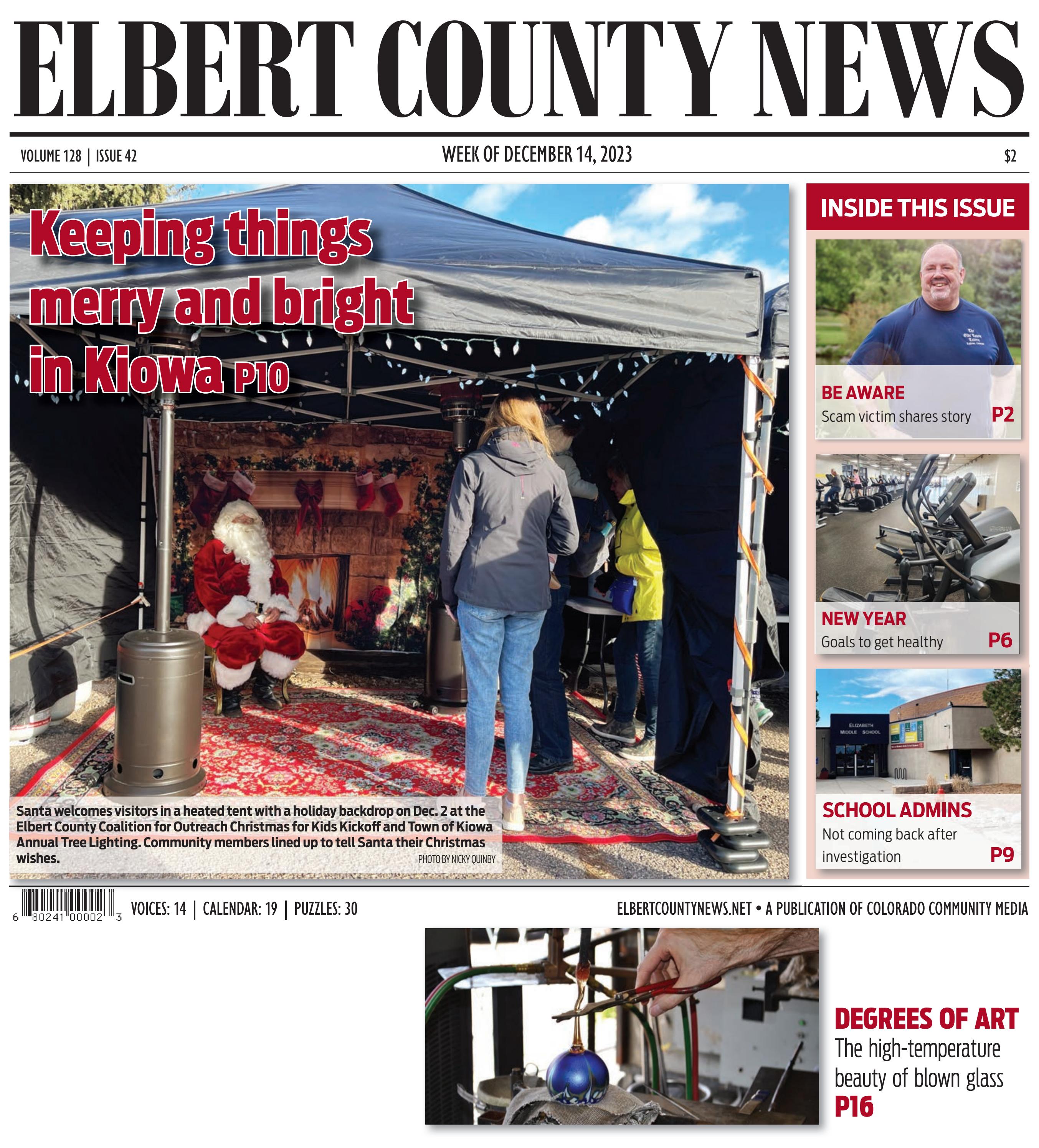 Elbert County News December 14, 2023 by Colorado Community Media - Issuu