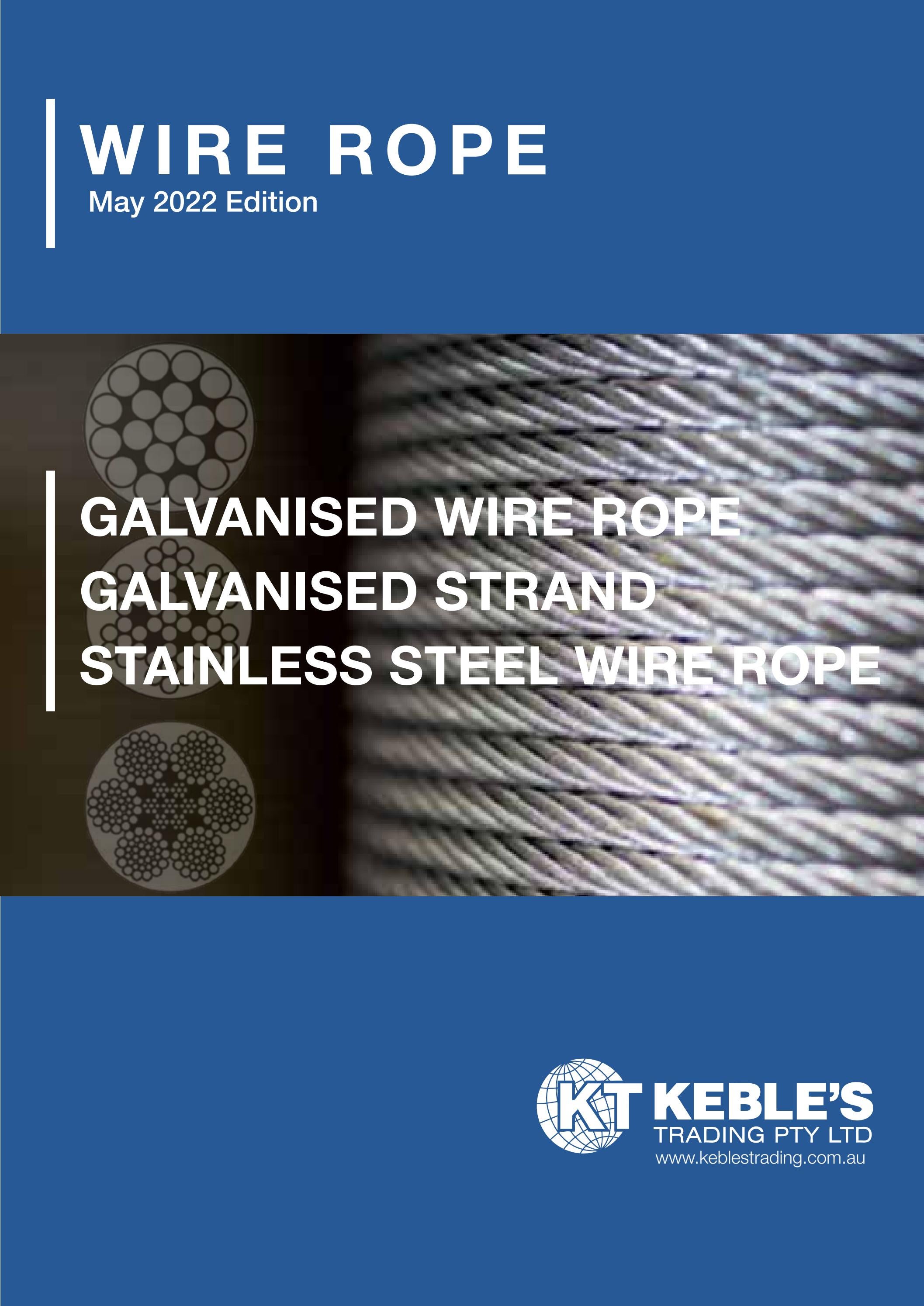 Wire Rope Catalogue 2022 by keblestrading.com.au - Issuu
