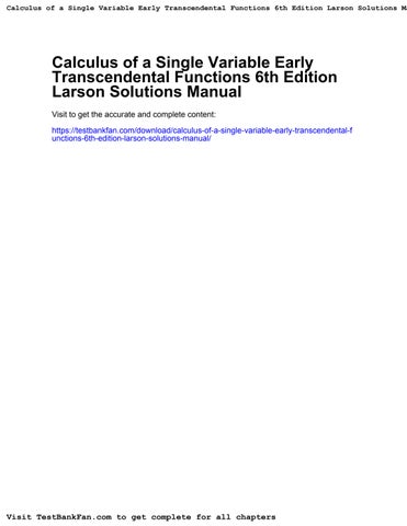 Full_download_calculus of a single variable early transcendental ...