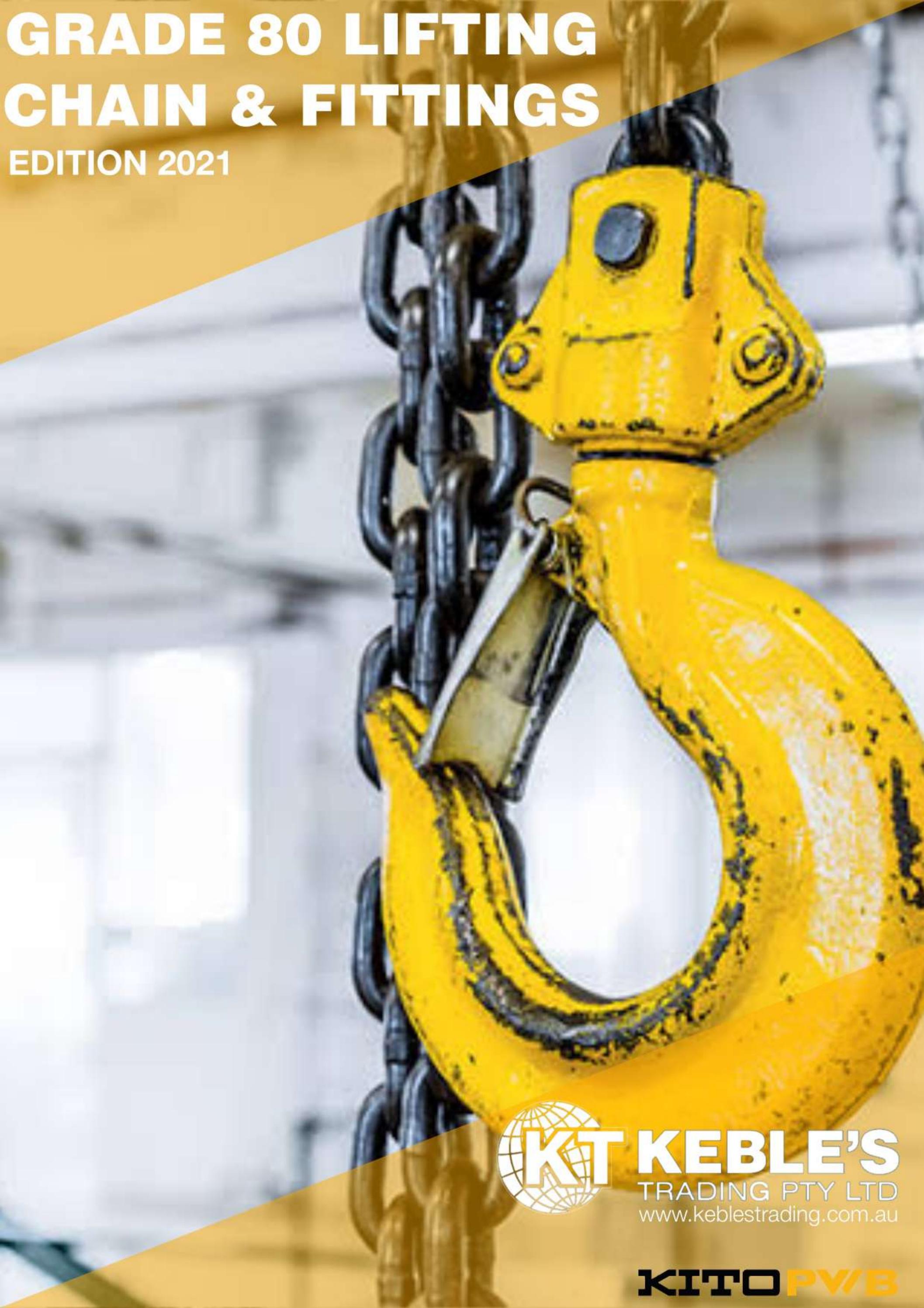Grade 80 Alloy Lifting Chain & Fitting by keblestrading.com.au - Issuu