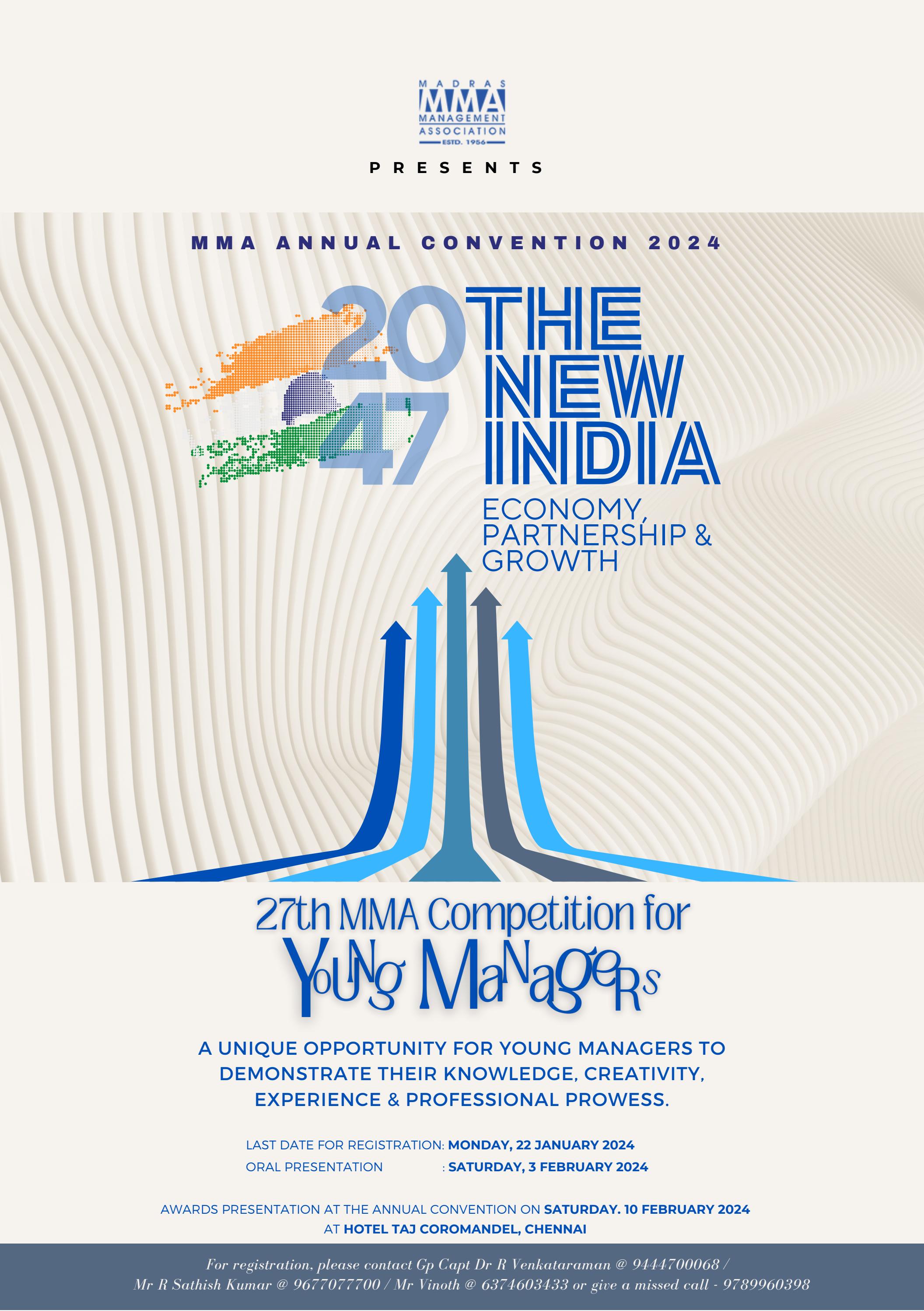27th MMA Competition for young managers - 22 Jan 2024 by Madras ...
