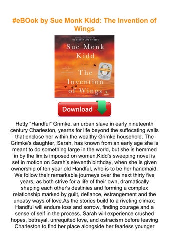 #eBOok by Sue Monk Kidd: The Invention of Wings by BonacataToscani94597 ...