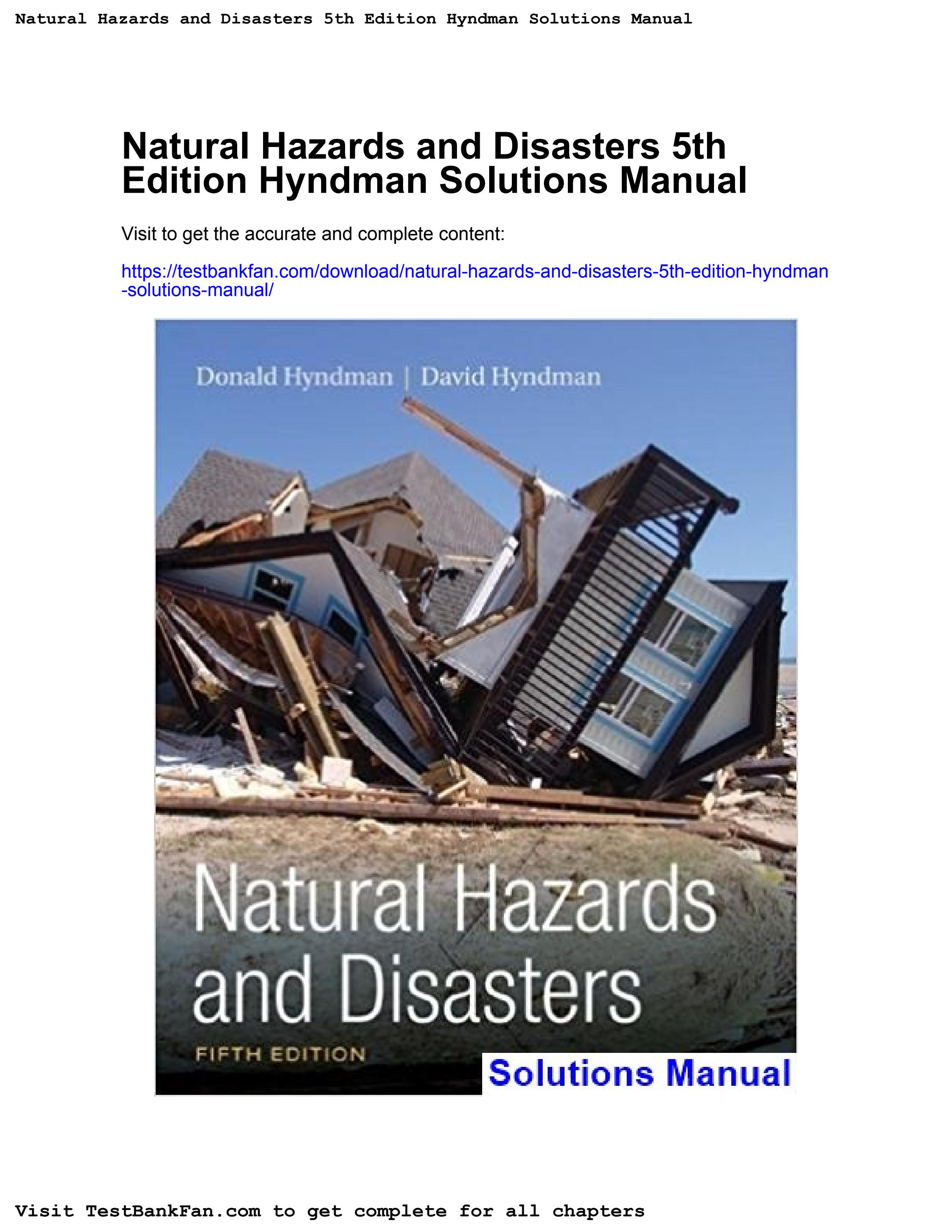 Full_download_natural hazards and disasters 5th edition hyndman ...