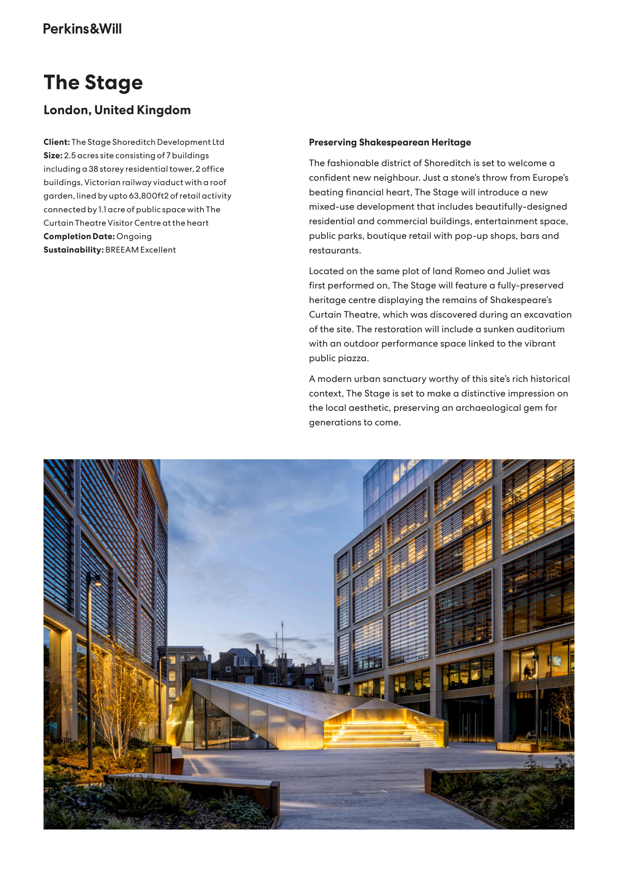 The Stage Case Study by Perkins&Will London - Issuu