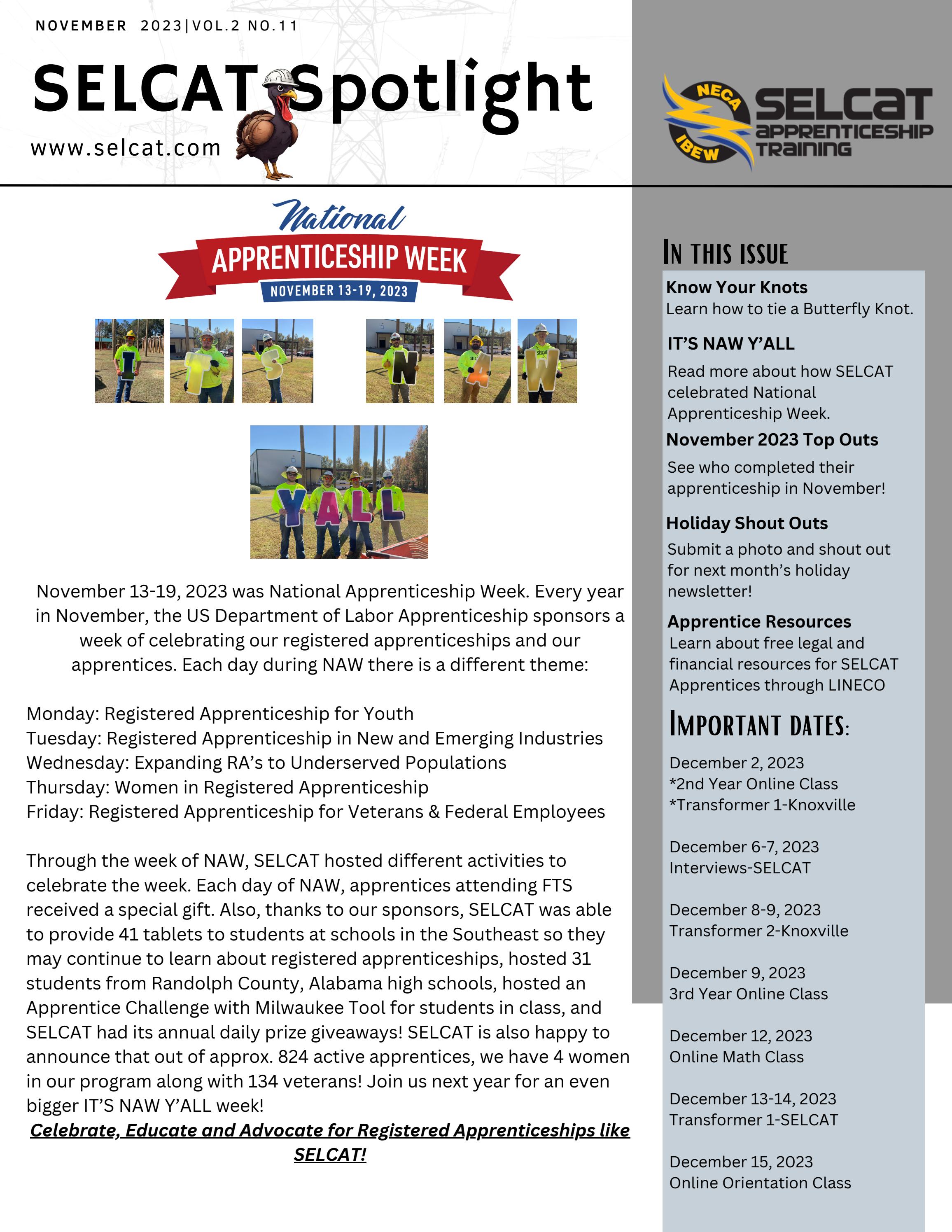 November 2023 SELCAT Newsletter by Selcat44 - Issuu