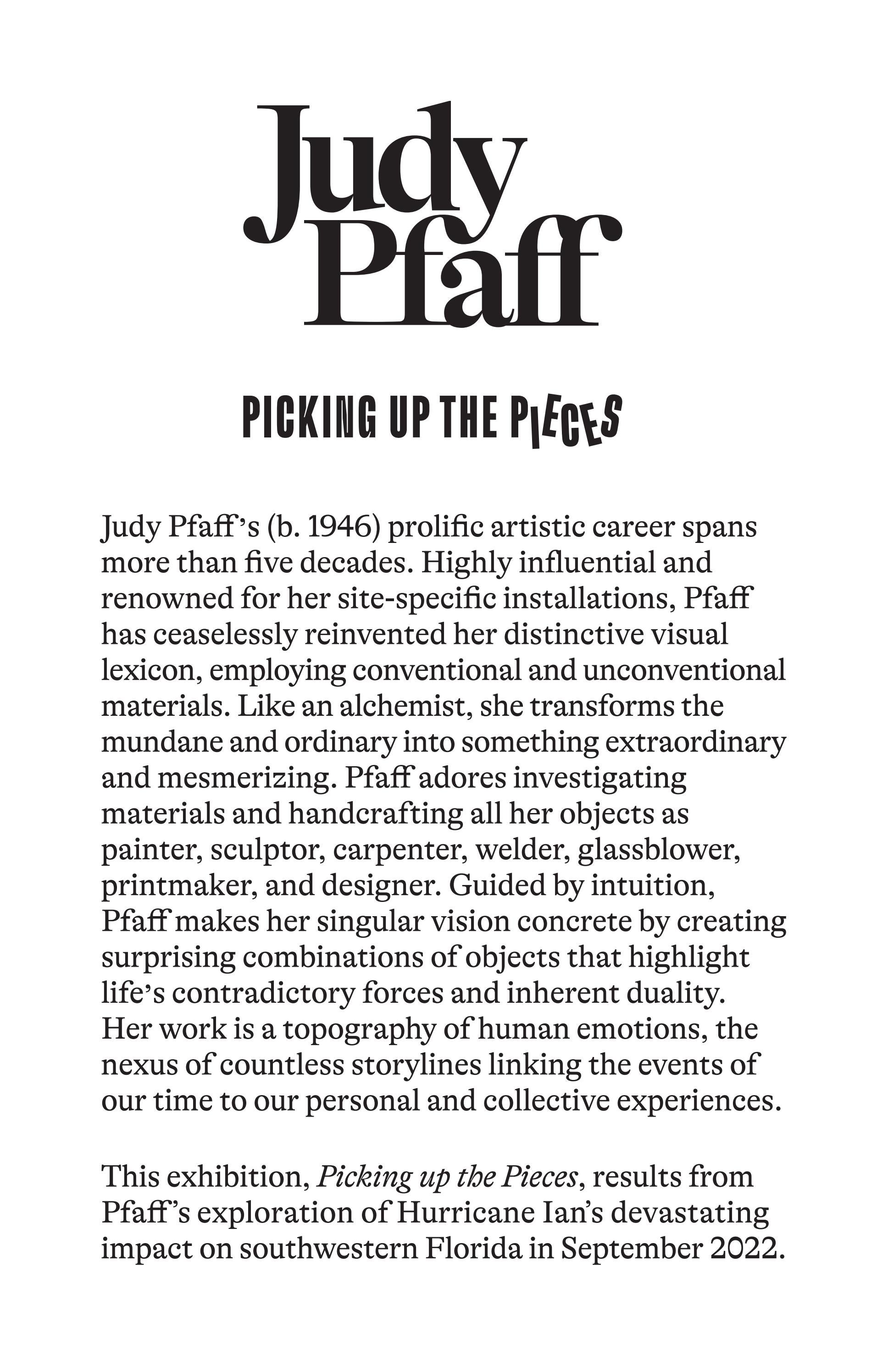 Judy Pfaff: Picking up the Pieces by RinglingCollegeContinuingStudies ...