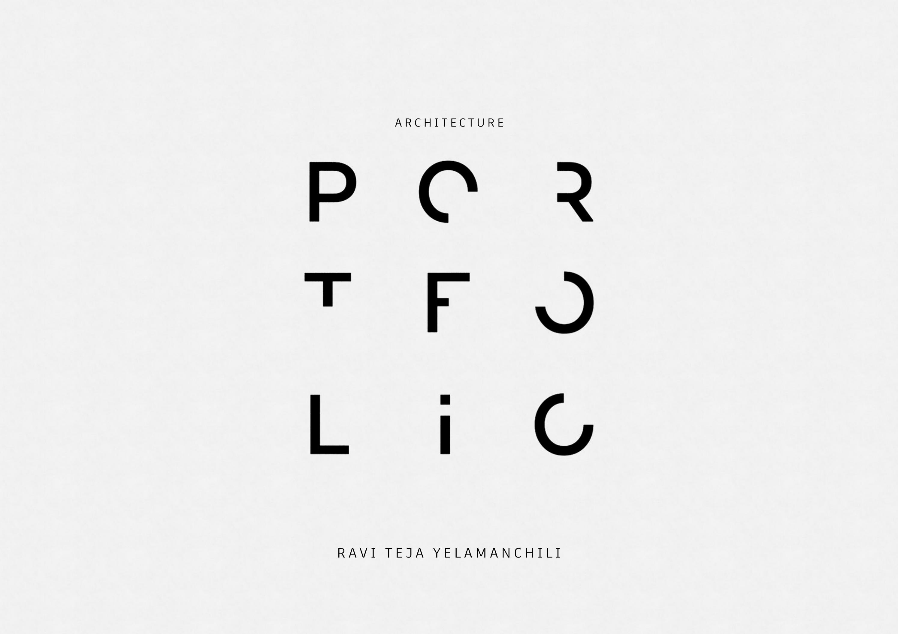 UNDERGRADUATE PORTFOLIO (RAVI TEJA) by RAVI TEJA YELAMANCHILI - Issuu