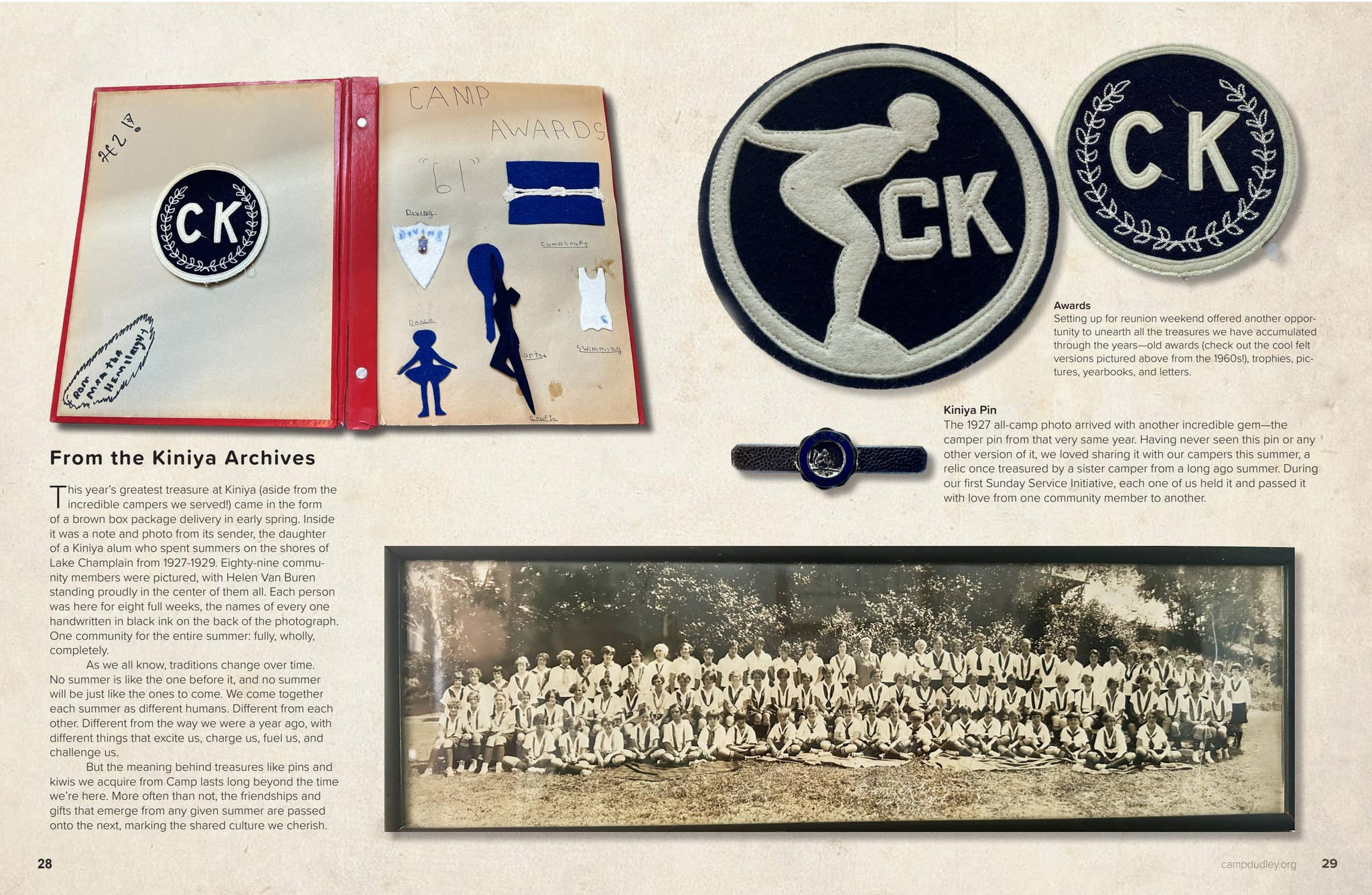 Camp Kiniya Archives Spotlight - Fall, 2023 by Camp Dudley - Issuu
