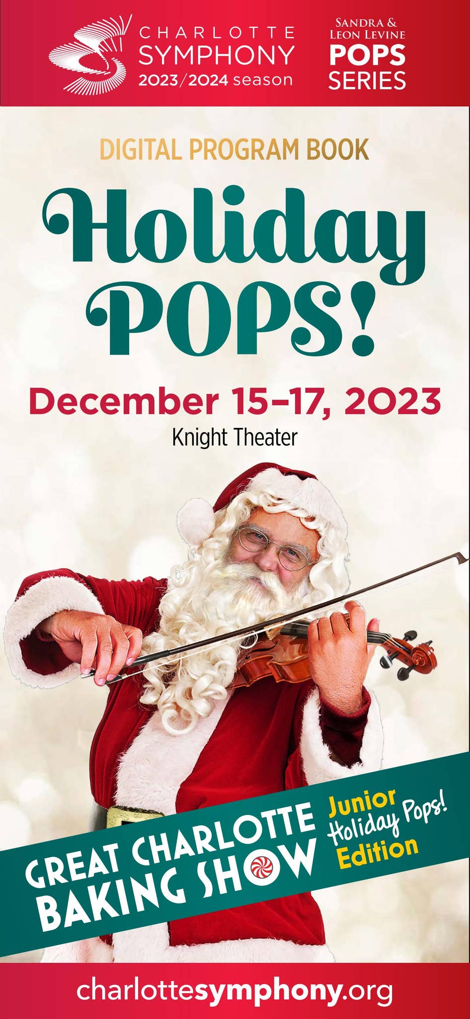 CSO Holiday Pops 2023 - program 12-15-23 by Charlotte Symphony ...
