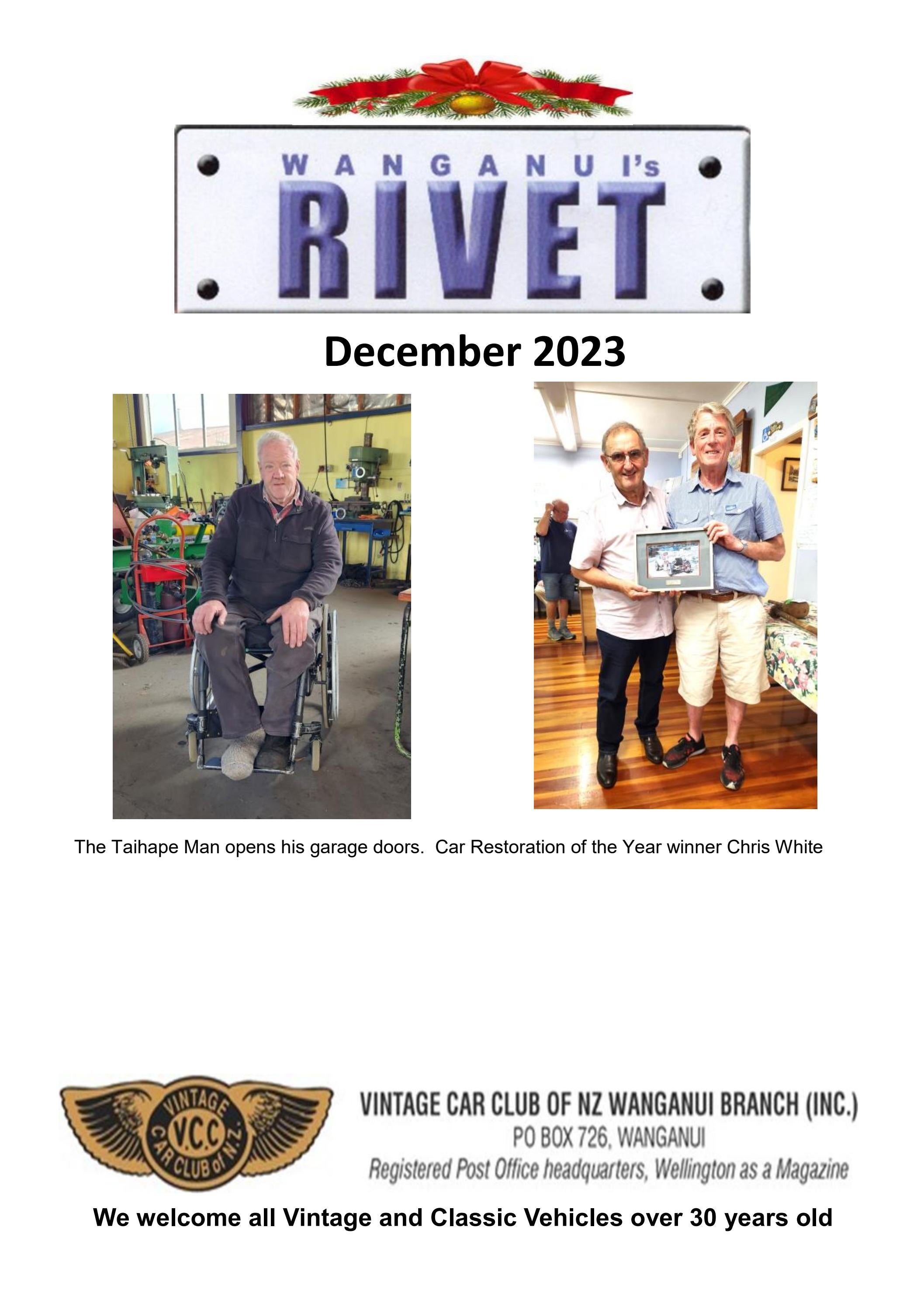 VCC WANGANUI DECEMBER RIVET by Vintage Car Club of New Zealand - Issuu