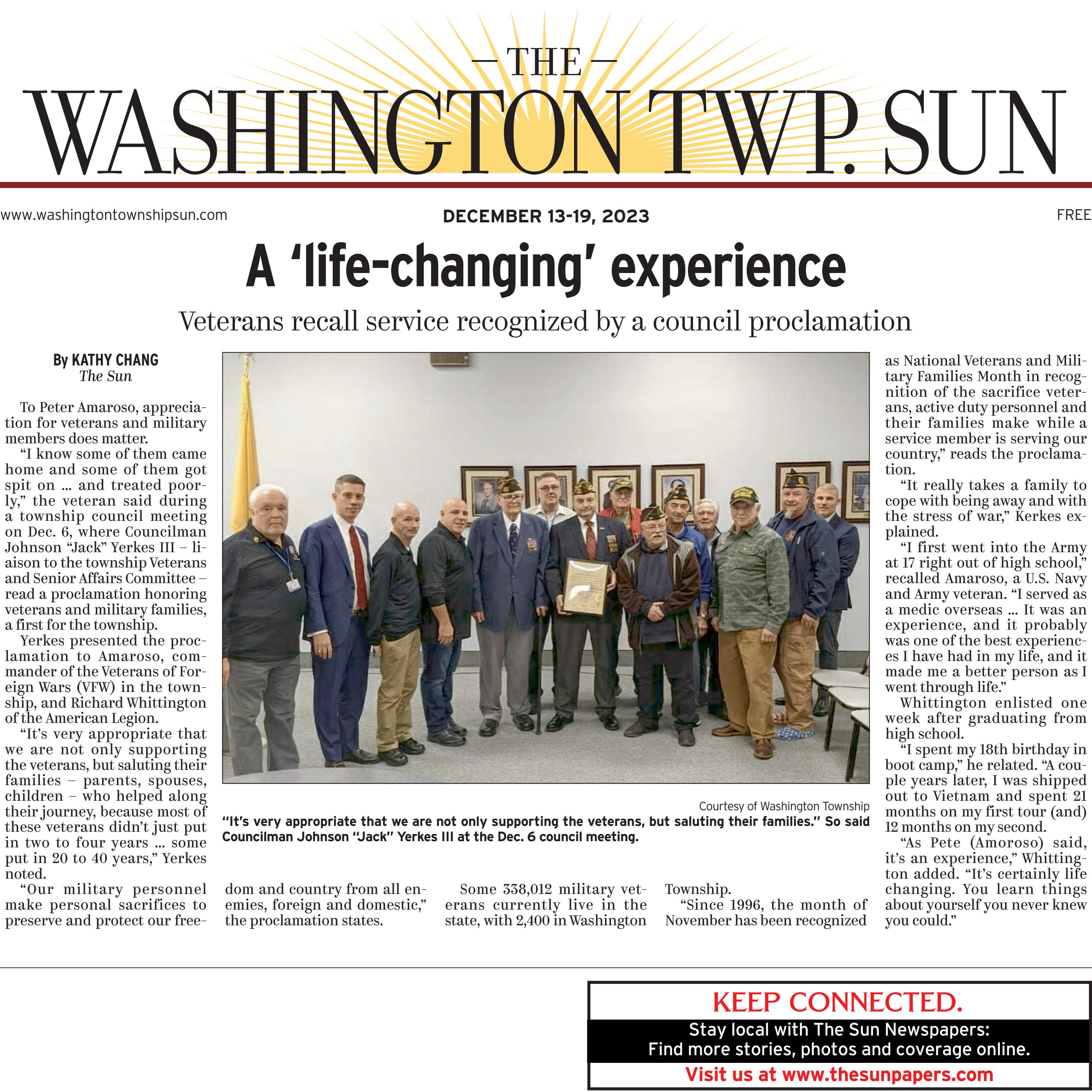 Washington Twp Sun_Current Issue by nmg - Issuu