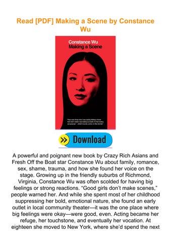 Read [PDF] Making a Scene by Constance Wu by MyrtleTJenkins - Issuu