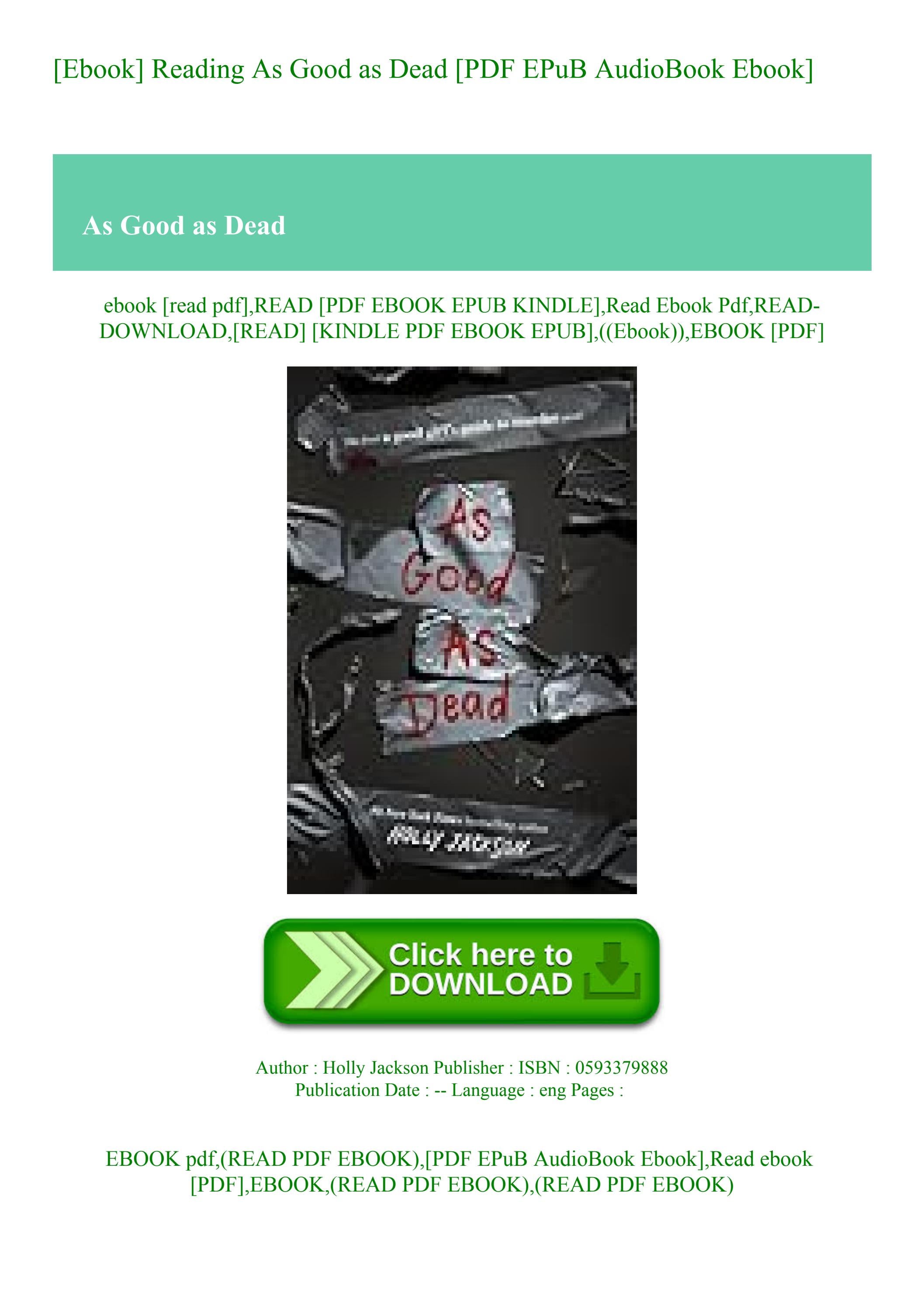 [Ebook] Reading As Good as Dead [PDF EPuB AudioBook Ebook] by azafqaera ...