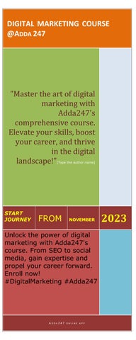 DIGITAL MARKETING COURSE BY Adda247 by Digital Marketing Courses in ...