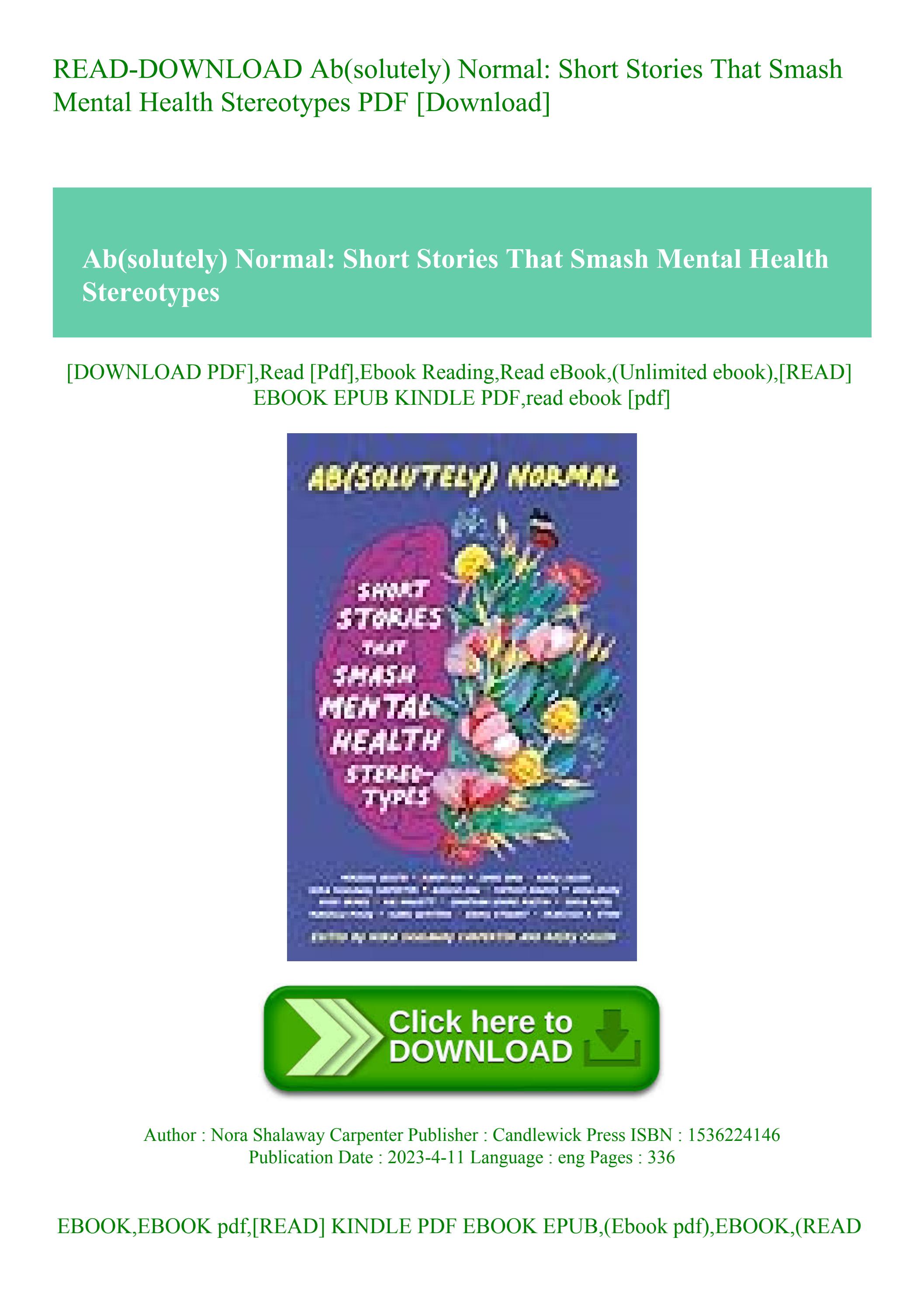READ-DOWNLOAD Ab(solutely) Normal Short Stories That Smash Mental ...