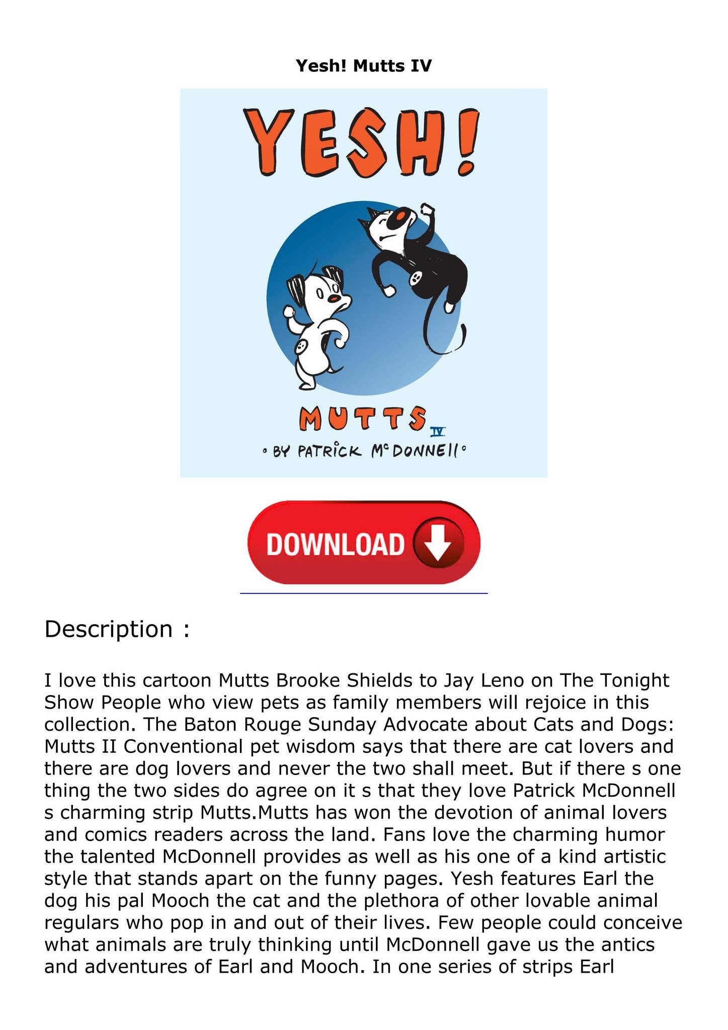 ️download⚡️ book (pdf) Yesh! Mutts IV by alejandraopeefrederick - Issuu
