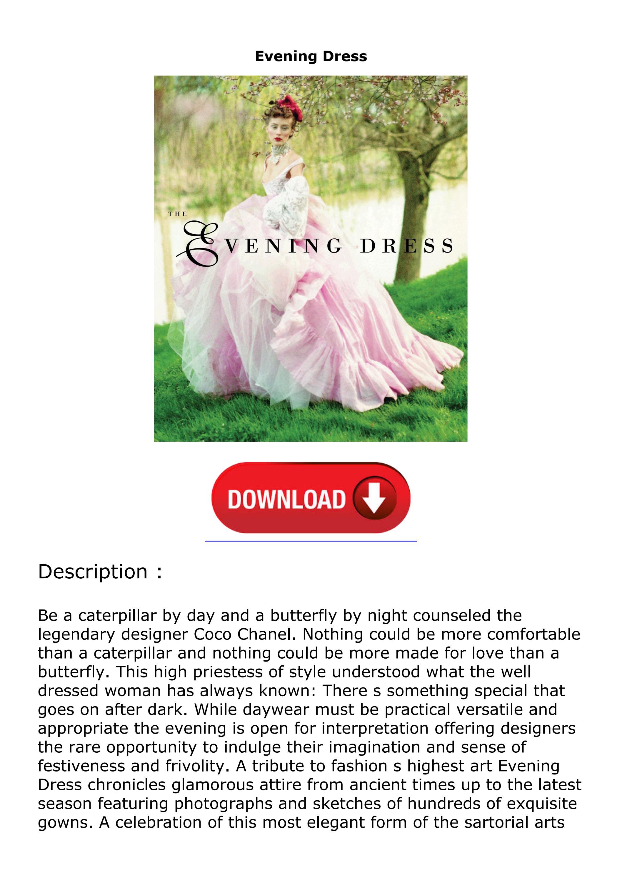 download⚡️ free ( ️pdf ️) Evening Dress by alianaopeenorris - Issuu