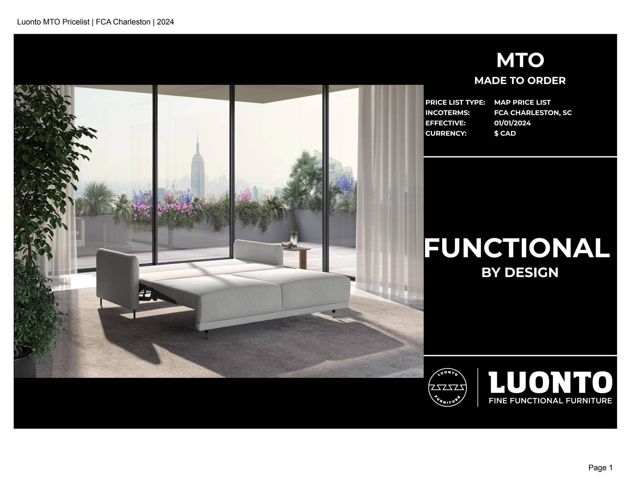 Luonto - MTO MAP ($CAD) by Luonto Furniture - Issuu