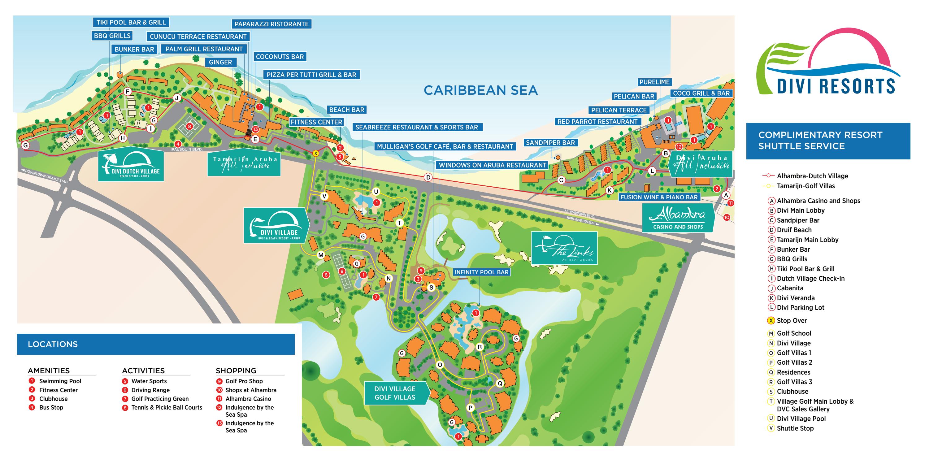 Village Golf & Dutch Resort Map by Divi Resorts - Issuu